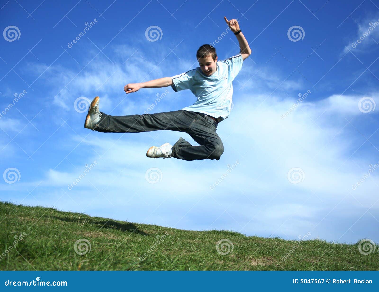 Karate kid stock image. Image of health, jump, happy, sport - 5047567