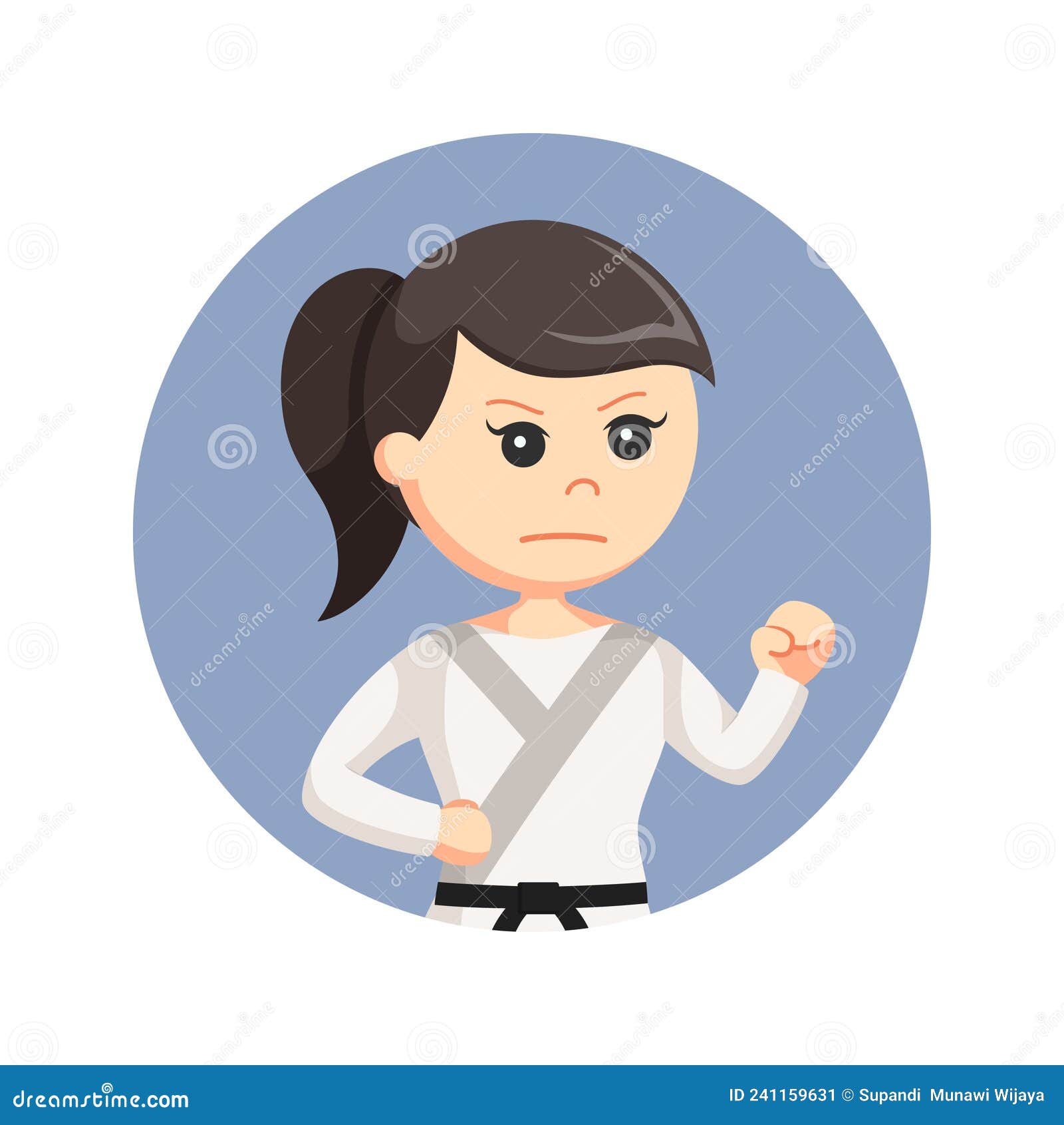 Karate Kid Character Profession Design Vector Stock Vector ...