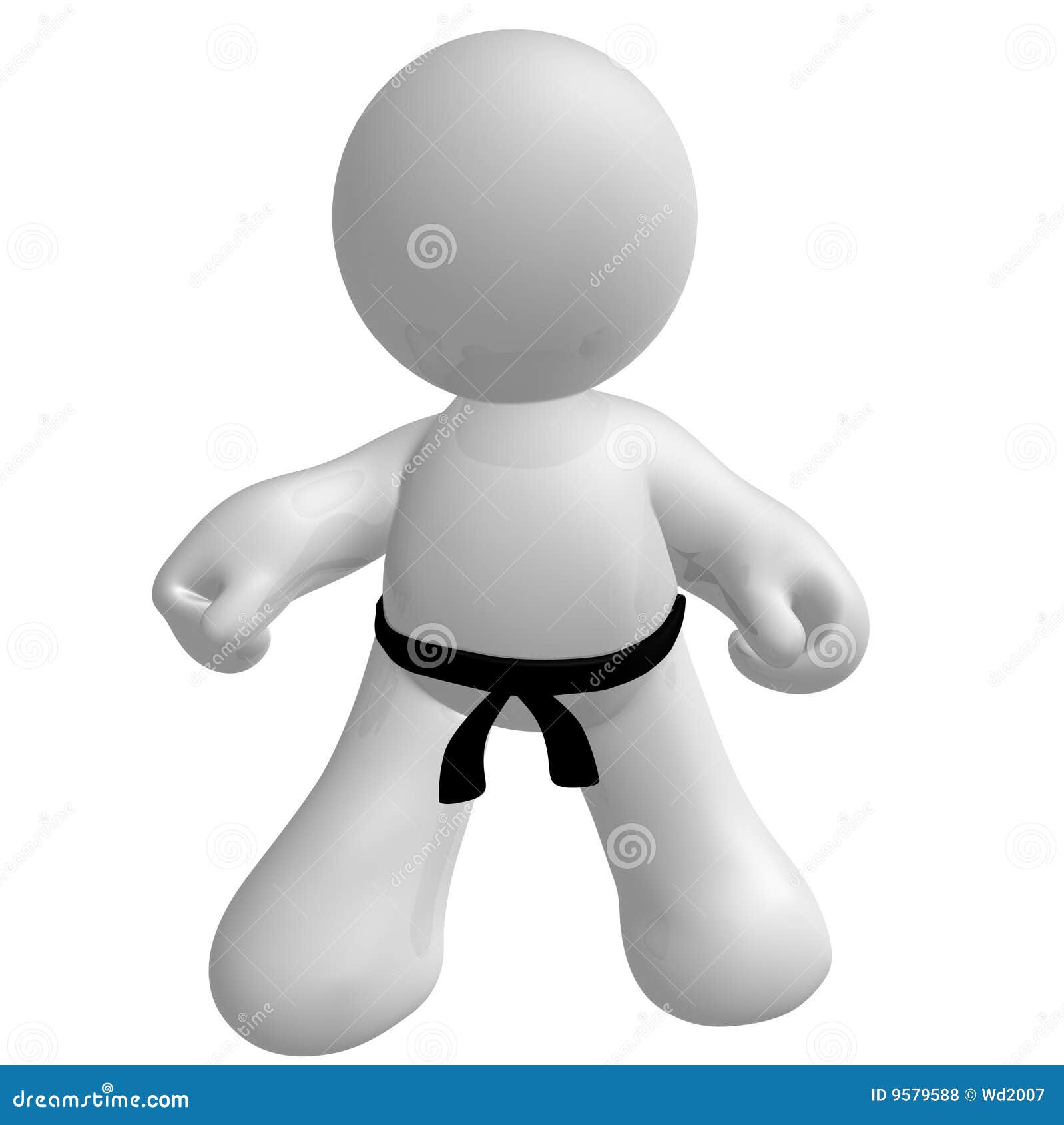 Karate Kid Kungfu Pose Icon Stock Illustration - Illustration of ...