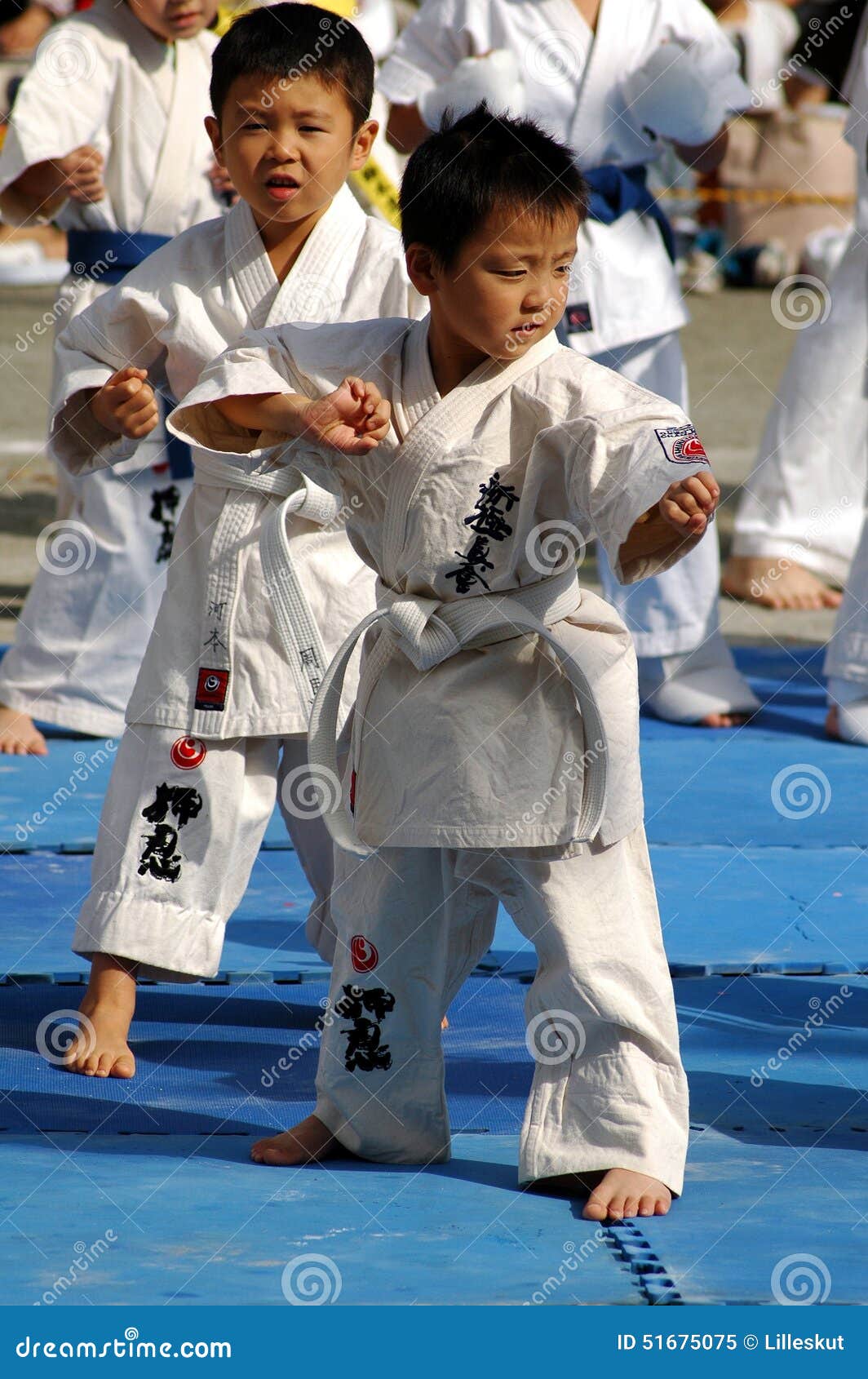 Karate kids editorial image. Image of girls, belts, arts - 51675075