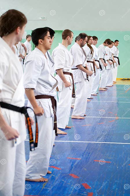 Karate lesson editorial image. Image of school, group - 24240285