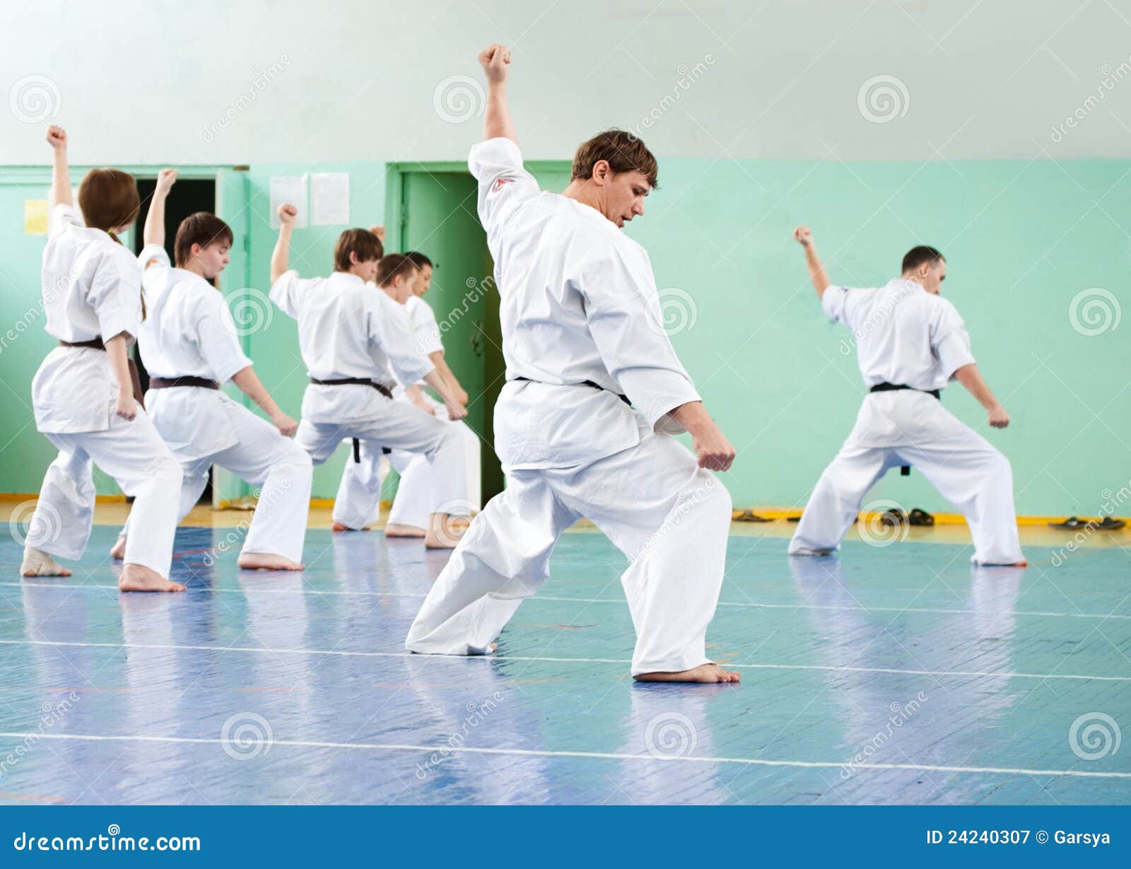 Karate lesson editorial photography. Image of japanese - 24240307