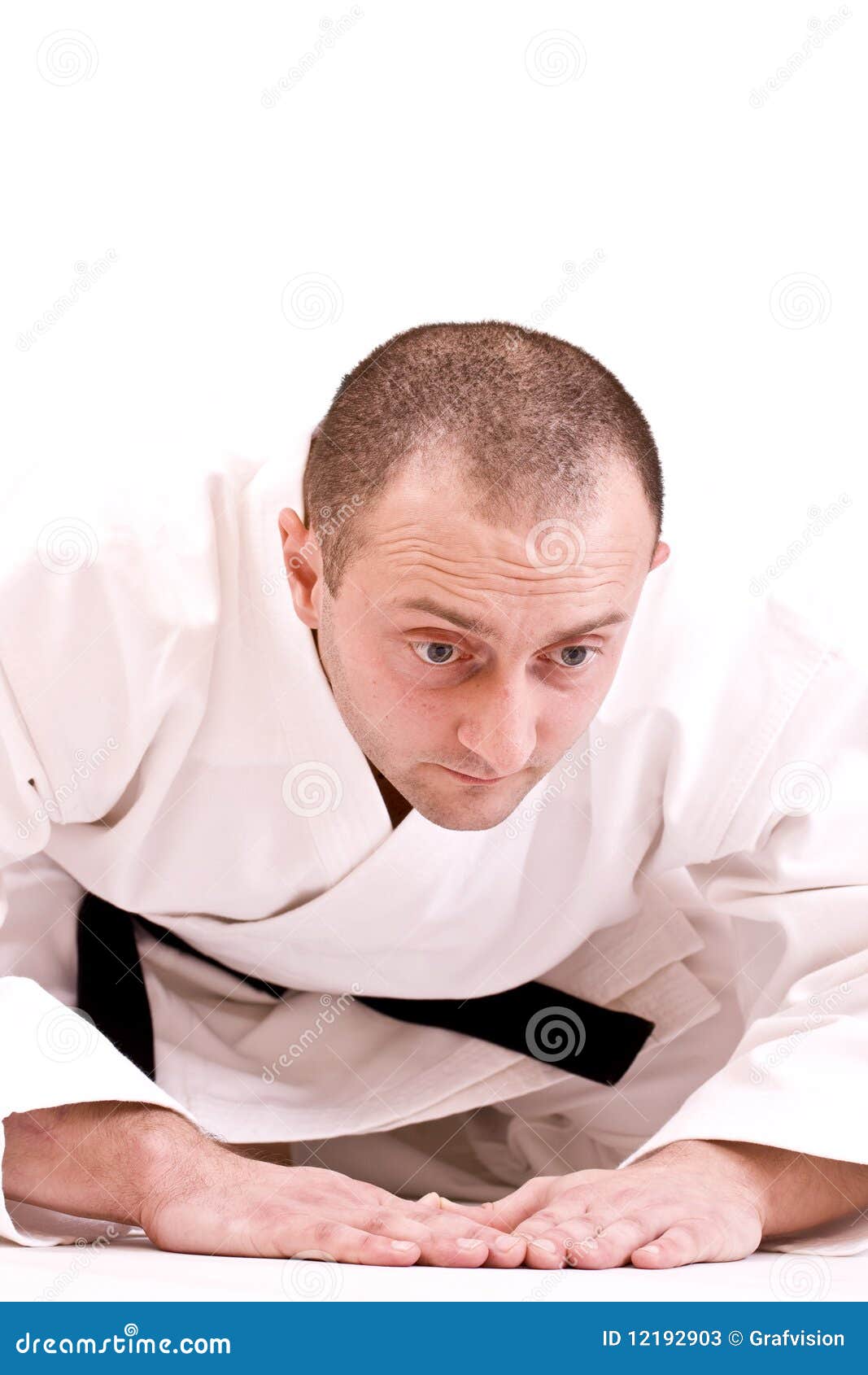 Karate man stock image. Image of aikido, training, meditation - 12192903