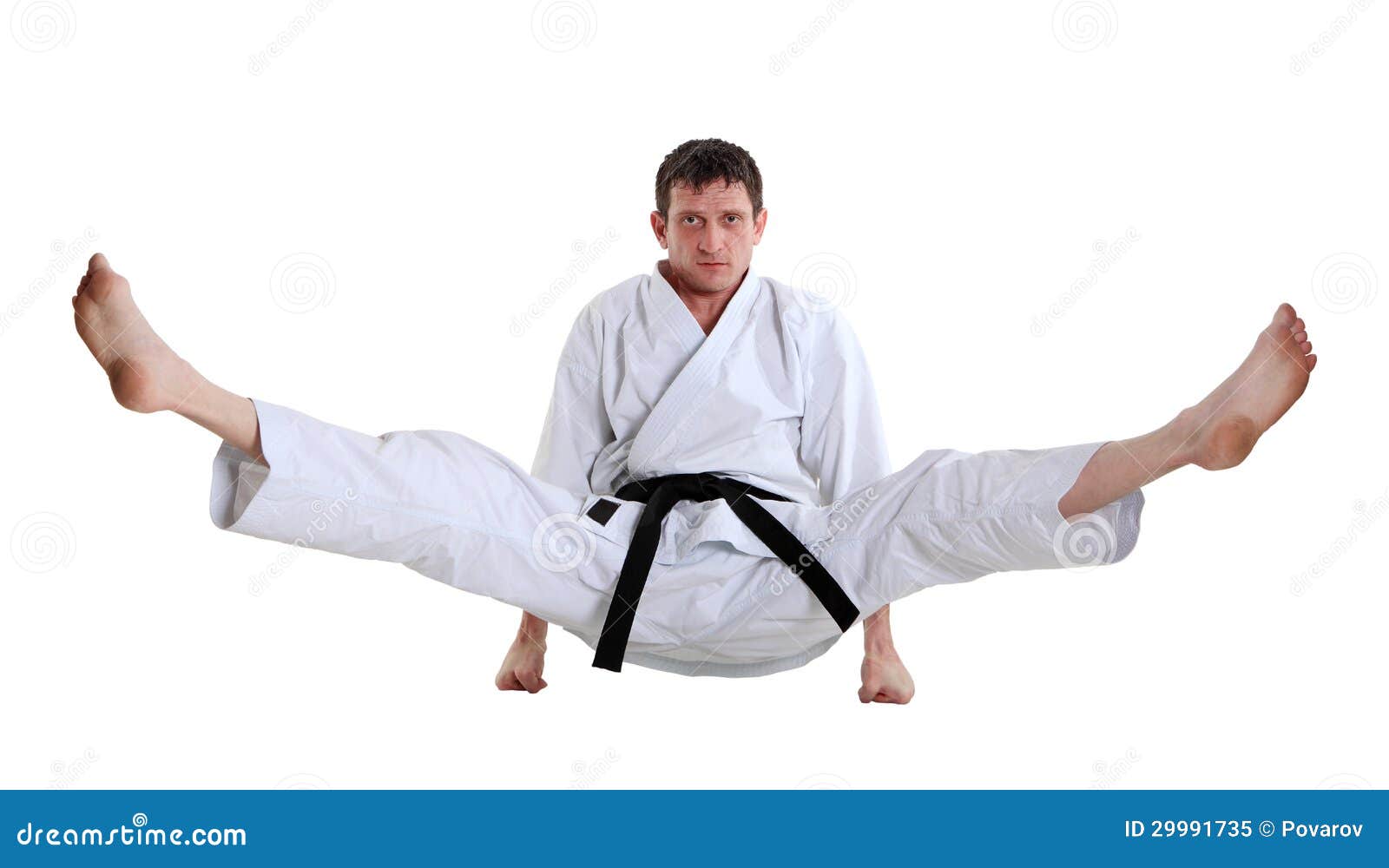 Karate. Man In A Kimono Royalty Free Stock Photo - Image: 29991735
