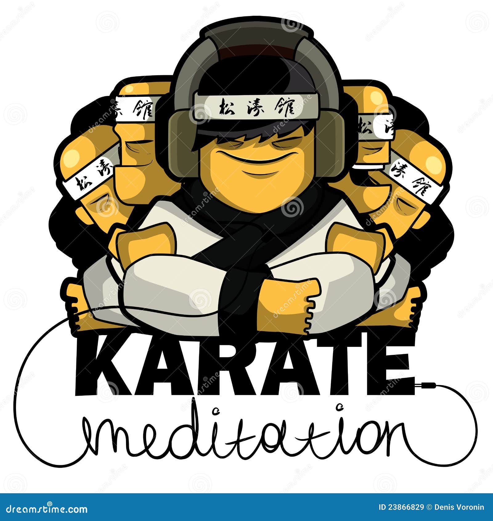 Karate music stock vector. Illustration of karate, energy - 23866829