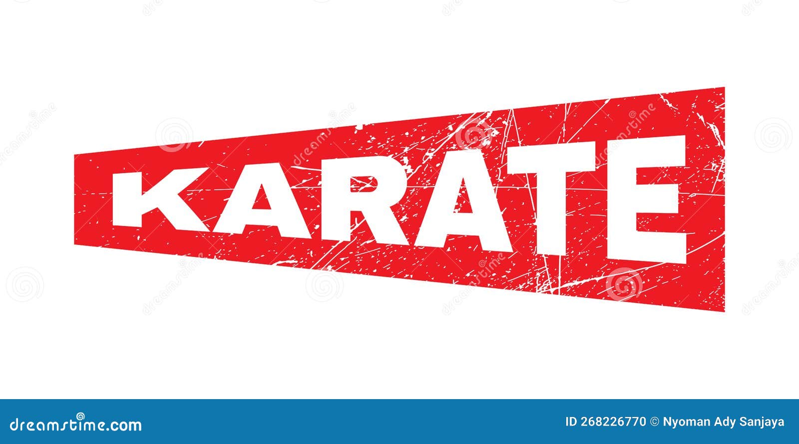 Karate Red Stamp, Martial Art Vector Graphic Stock Vector ...