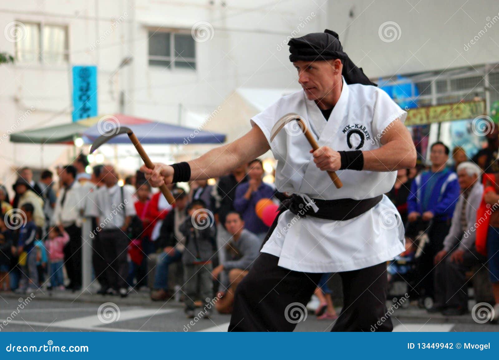 Karate Sensei Performing Karate Editorial Photography - Image of weapon ...