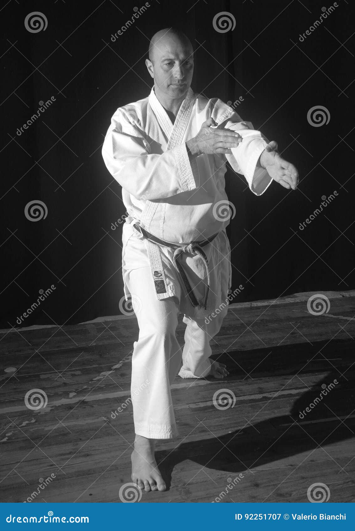 Karate show stock image. Image of sports, technique, white - 92251707