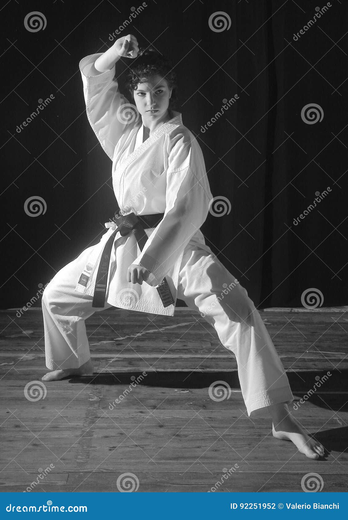 Karate Techniques stock photo. Image of karateka, arts - 92251952