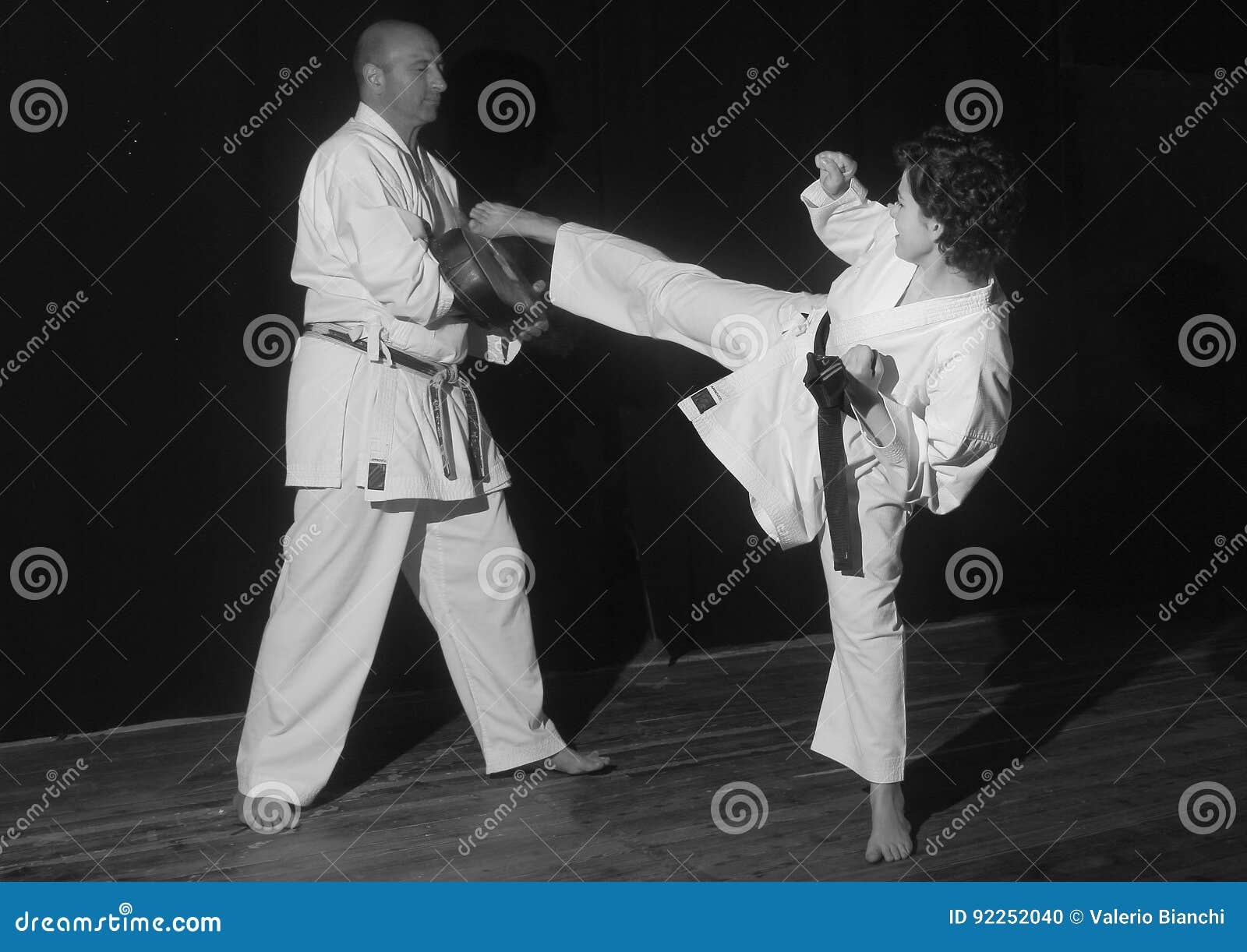 Karate show stock photo. Image of white, combat, olympics - 92252040