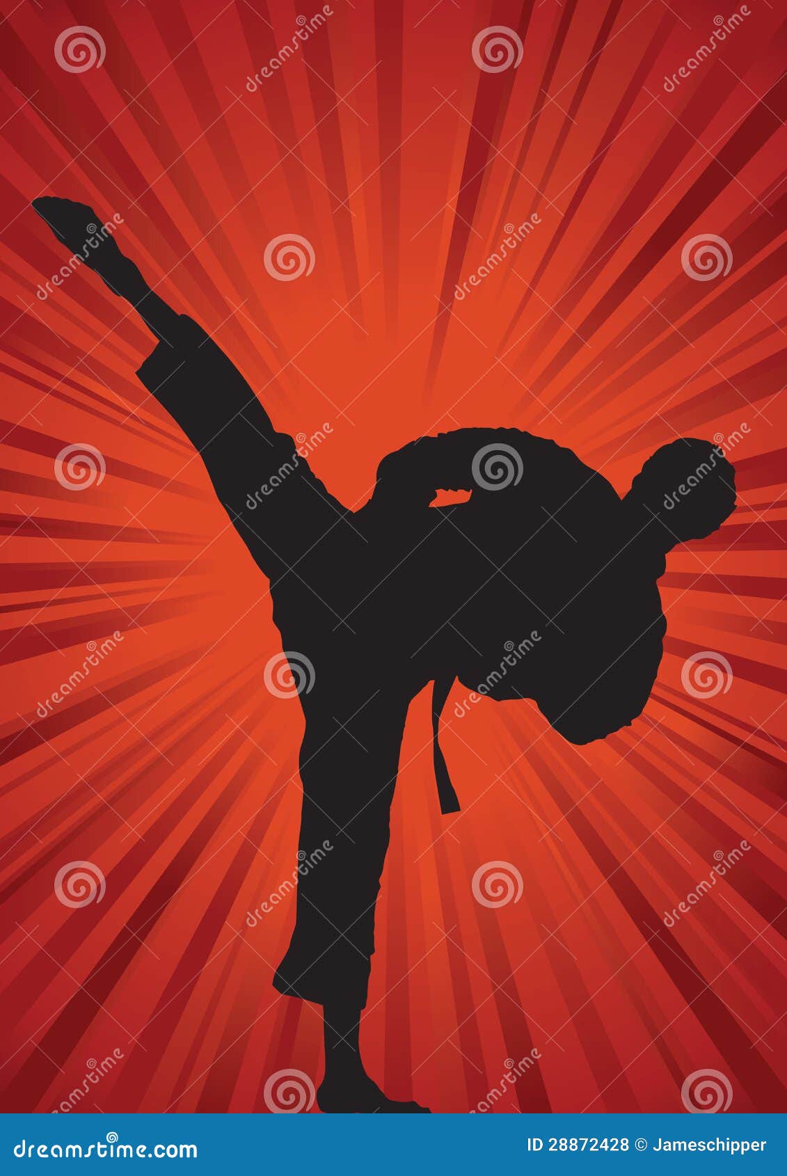 Karate Silhouette Background Stock Photography | CartoonDealer.com ...