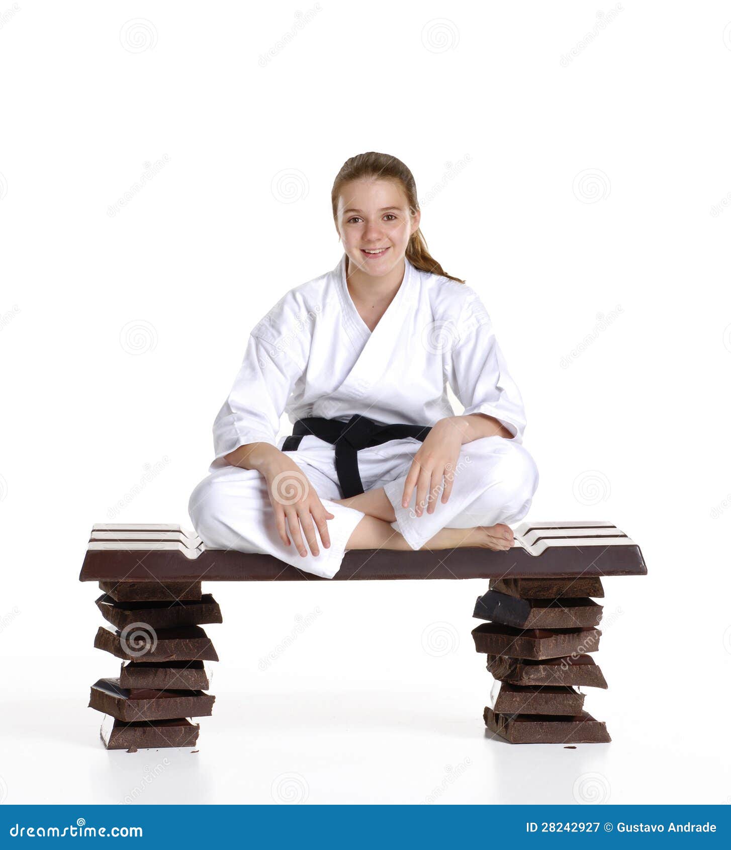 Karate y chocolate. imagen de archivo. Imagen de fondo - 28242927