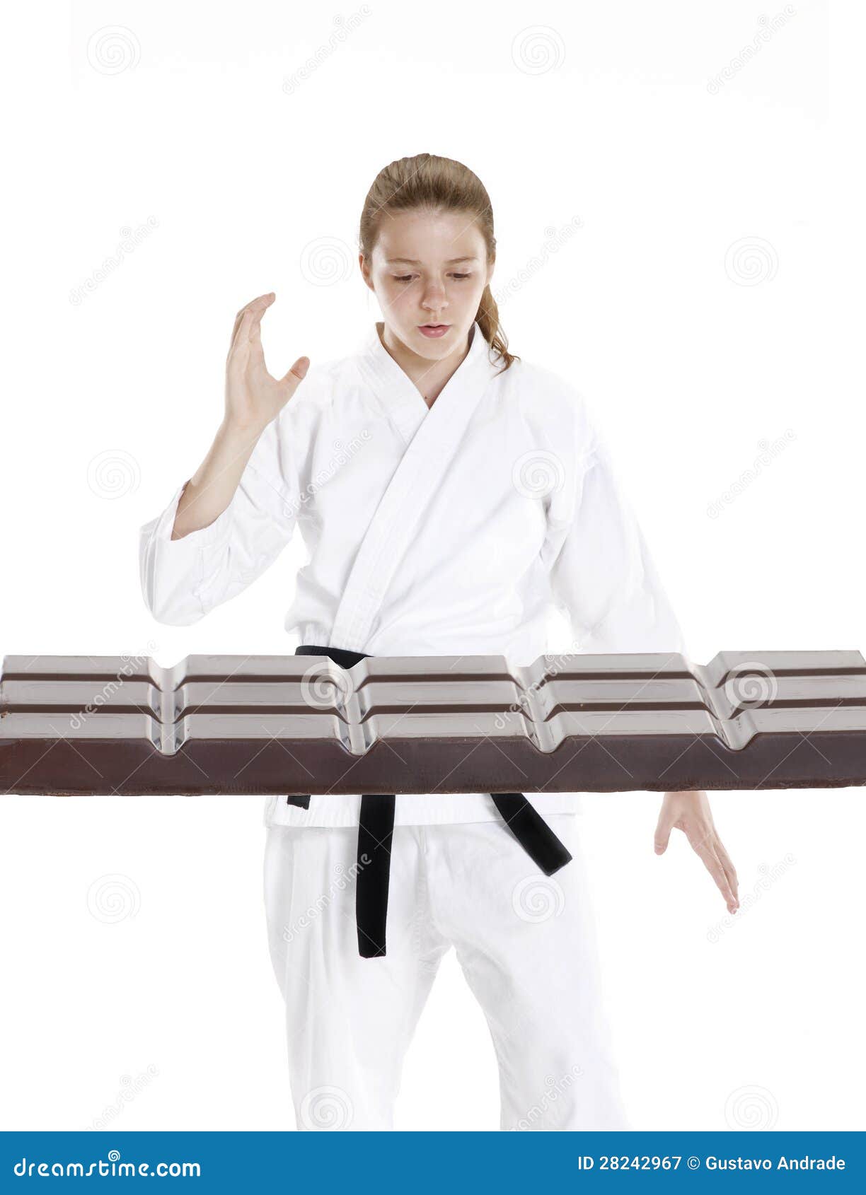 Karate y chocolate. imagen de archivo. Imagen de hembra - 28242967