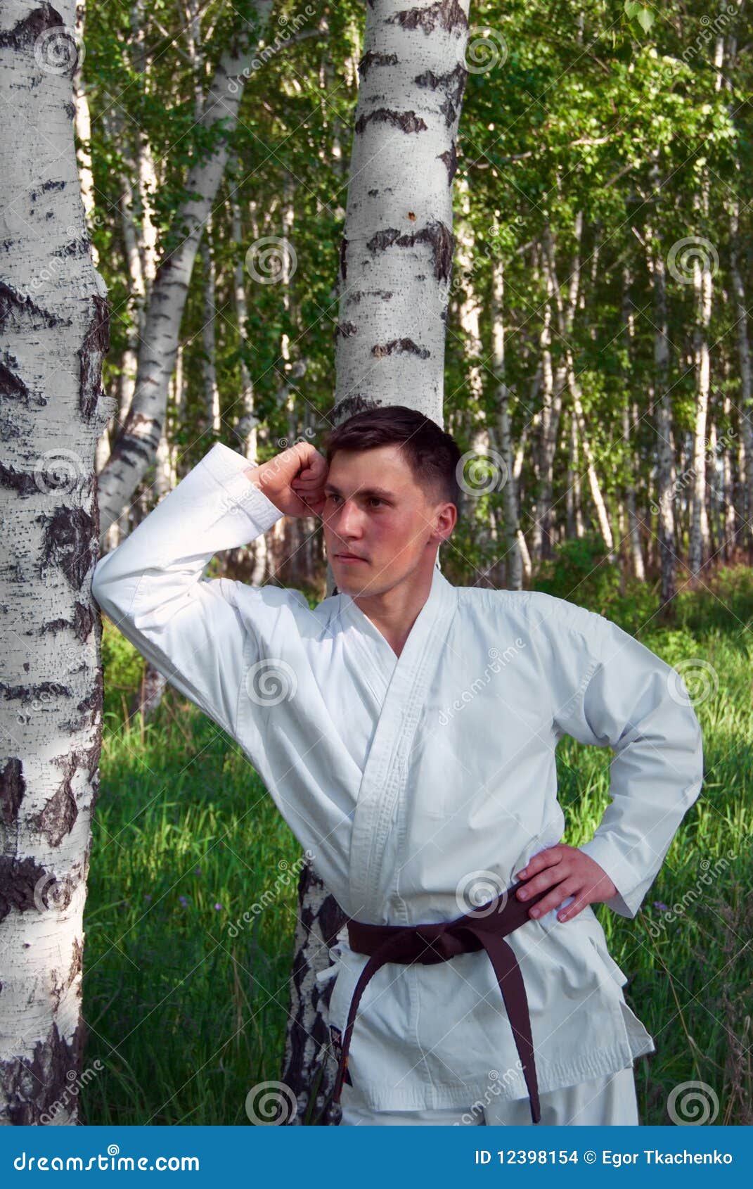 The karateka. stock photo. Image of belt, fitness, japanese - 12398154