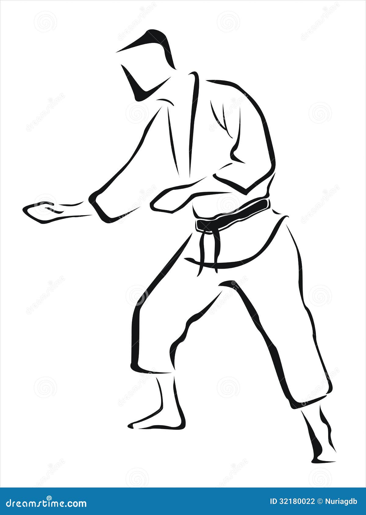 Karateka Vector Illustration | CartoonDealer.com #32180022