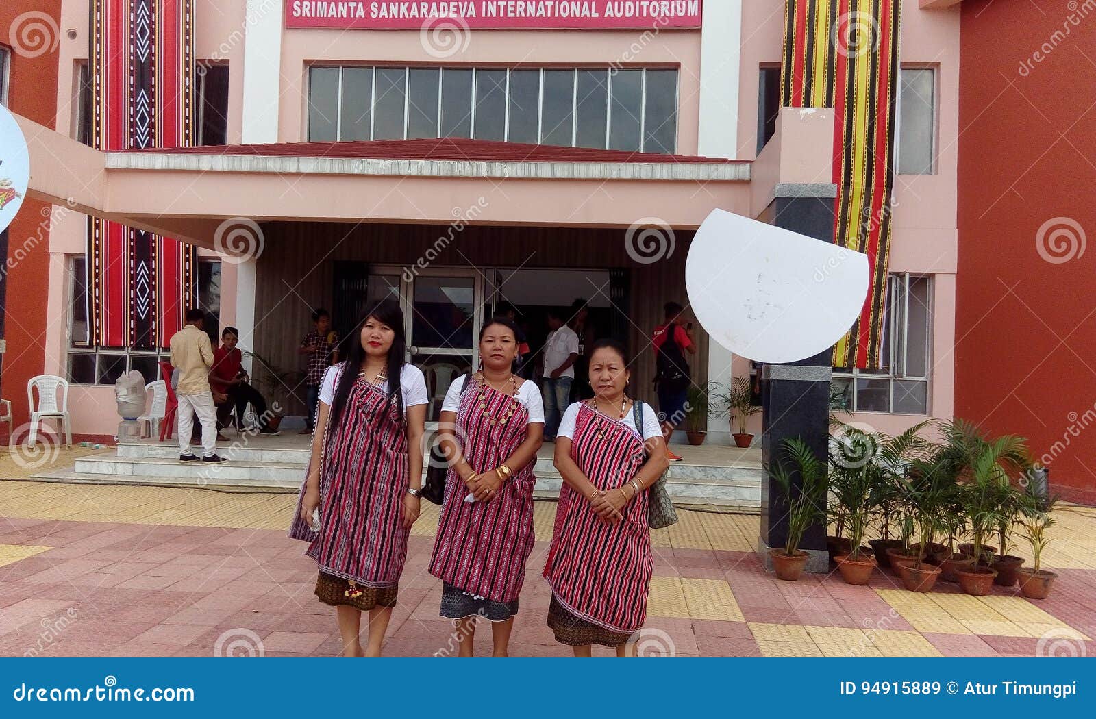 Karbi traditional attire editorial stock image. Image of anglong - 94915889