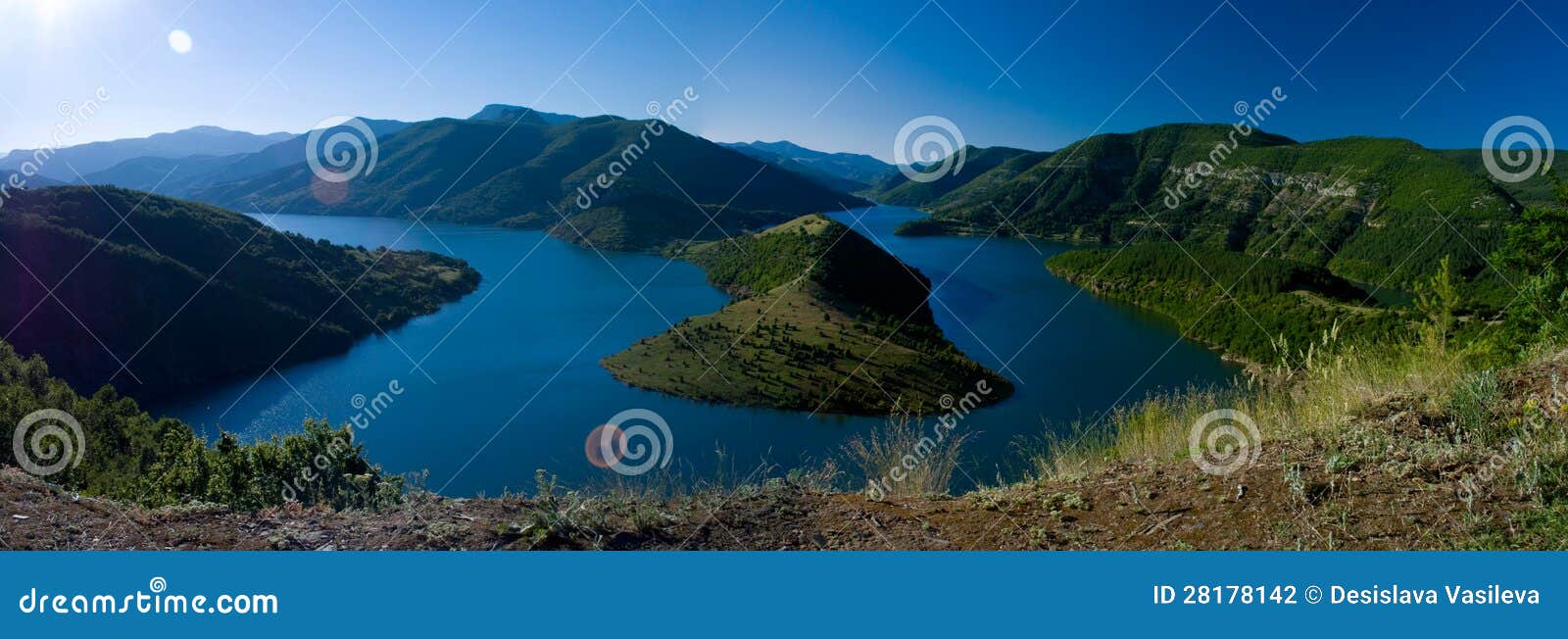 Kardjali lake Bulgaria stock photo. Image of mountains - 28178142