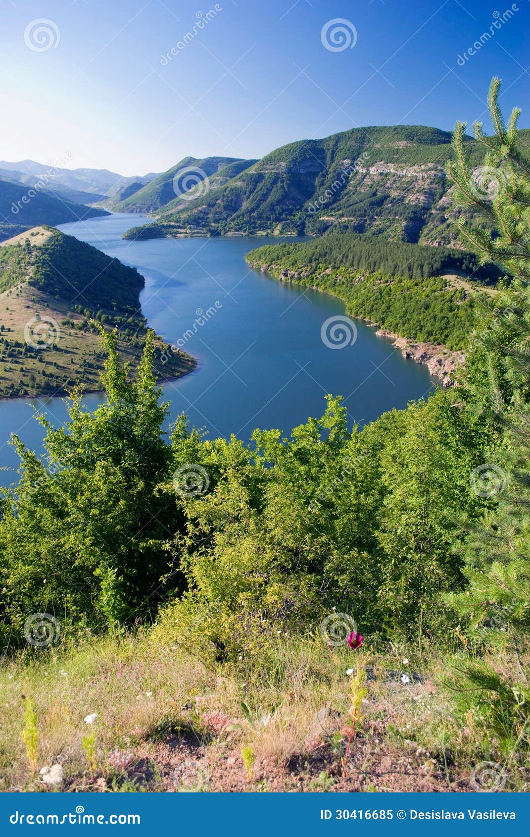 Kardjali lake, Bulgaria stock image. Image of view, panoramic - 30416685