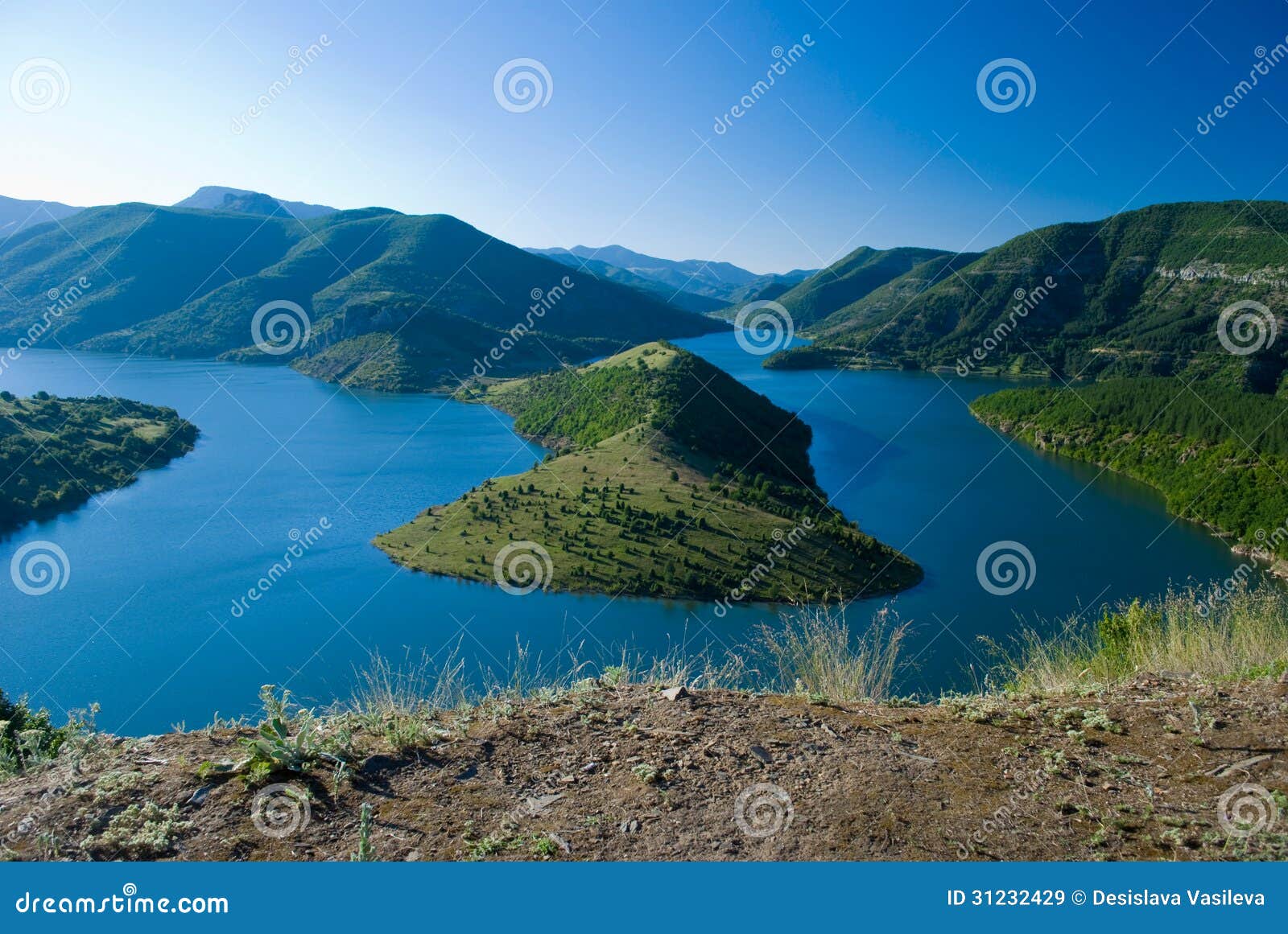 Kardjali lake, Bulgaria stock image. Image of lake, panorama - 31232429