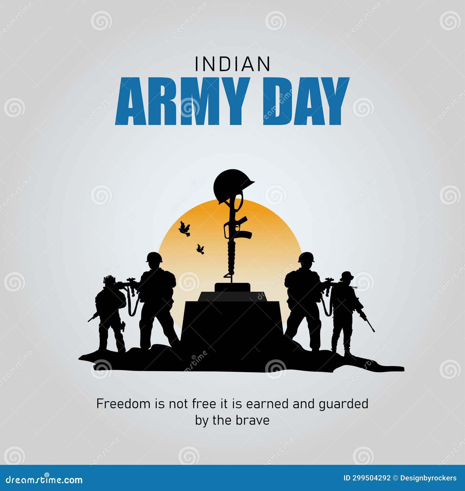 National Army Day stock vector. Illustration of services - 299504292