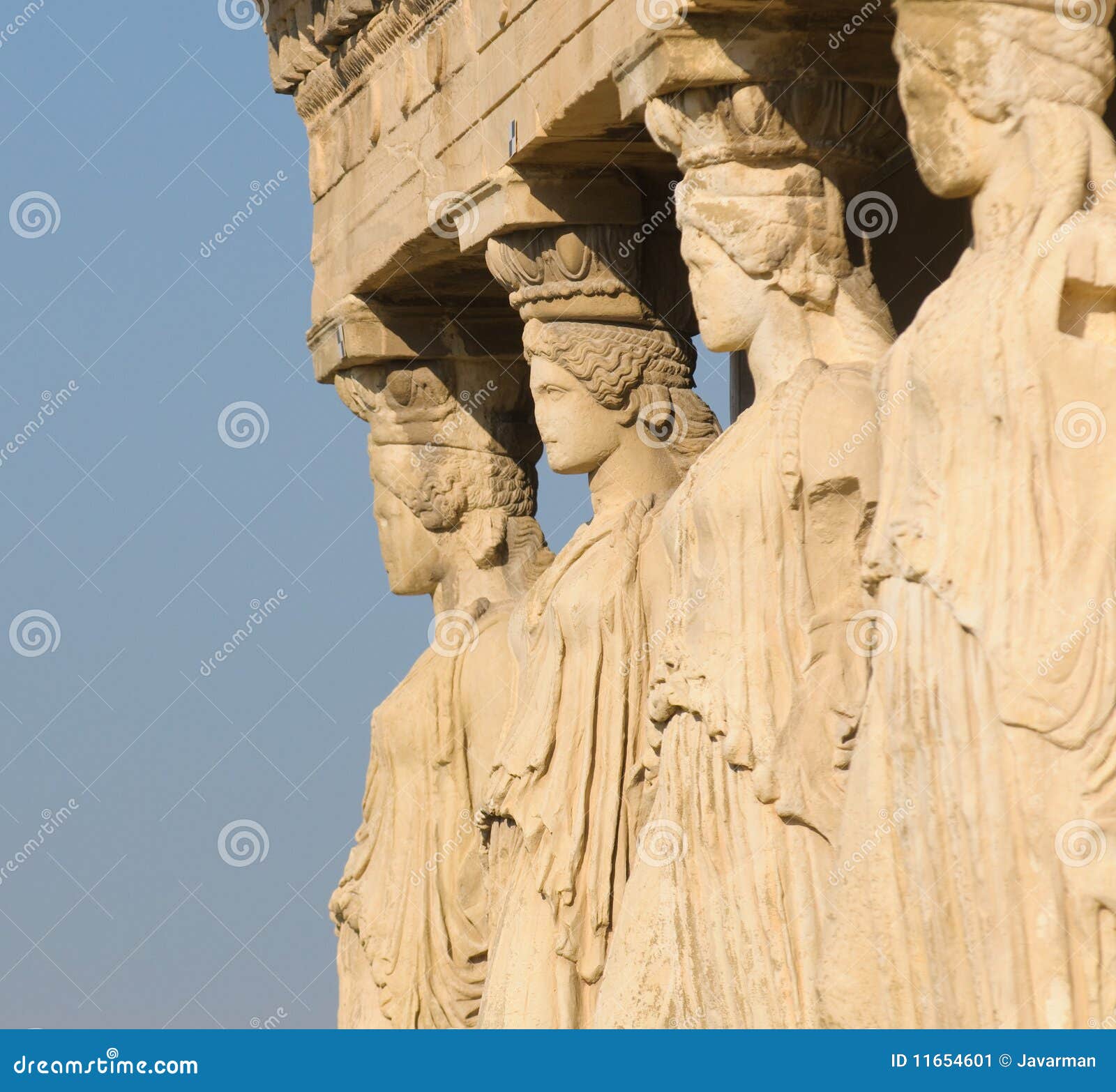 Kariatydy, akropol, Athens obraz stock. Obraz złożonej z atenowie ...