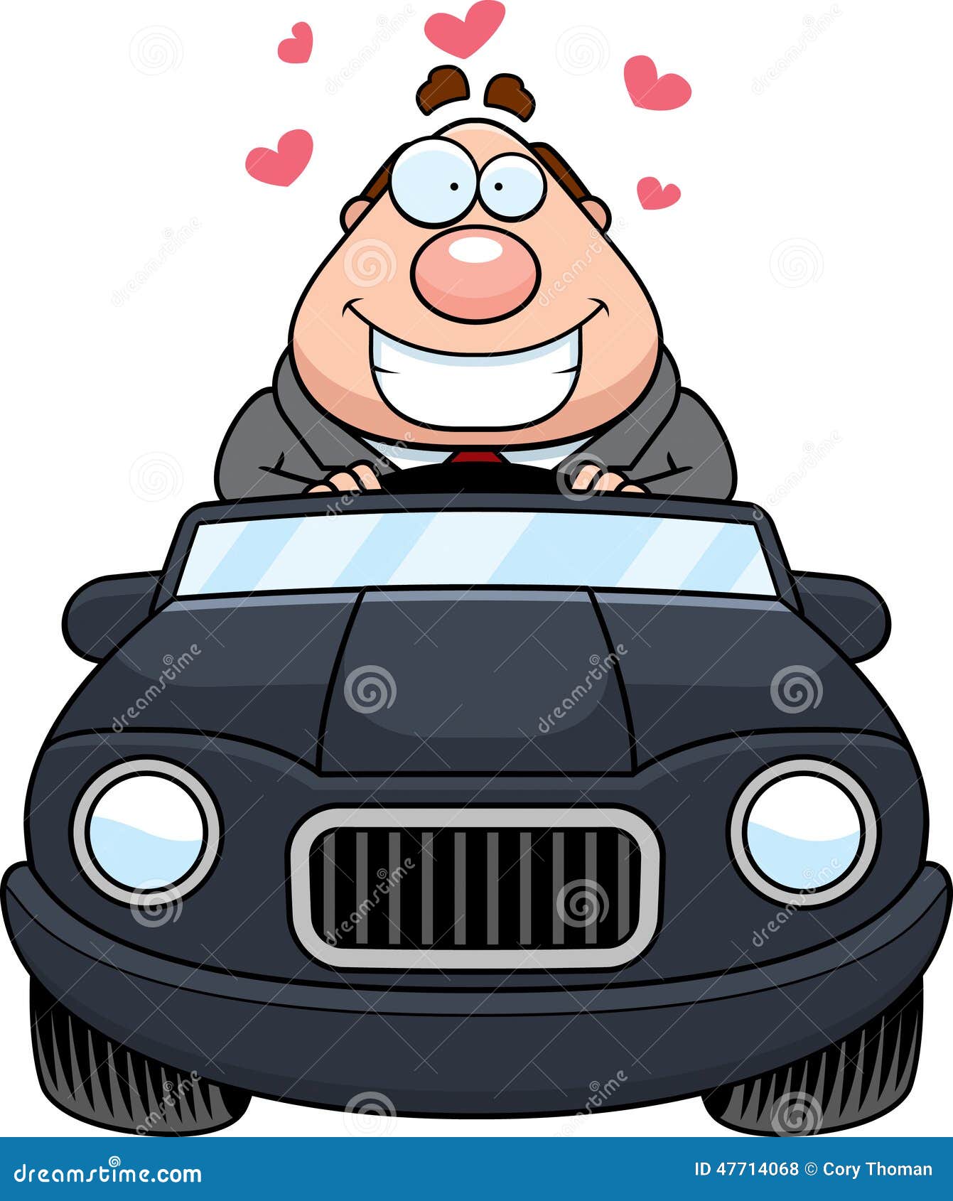 Karikatur-Chef Driving Love Vektor Abbildung - Illustration von graphik ...