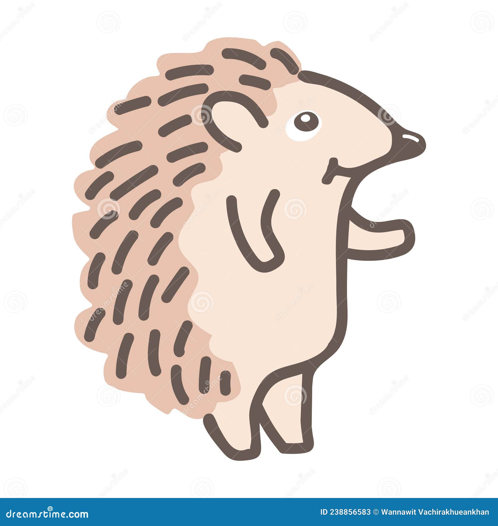 Karikatur der Igel vektor abbildung. Illustration von feier - 238856583