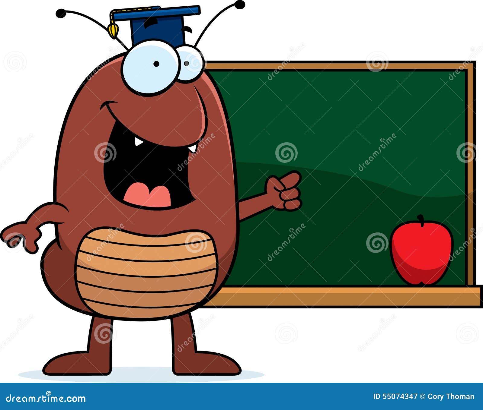 Karikatur-Floh-Unterricht vektor abbildung. Illustration von schabe ...