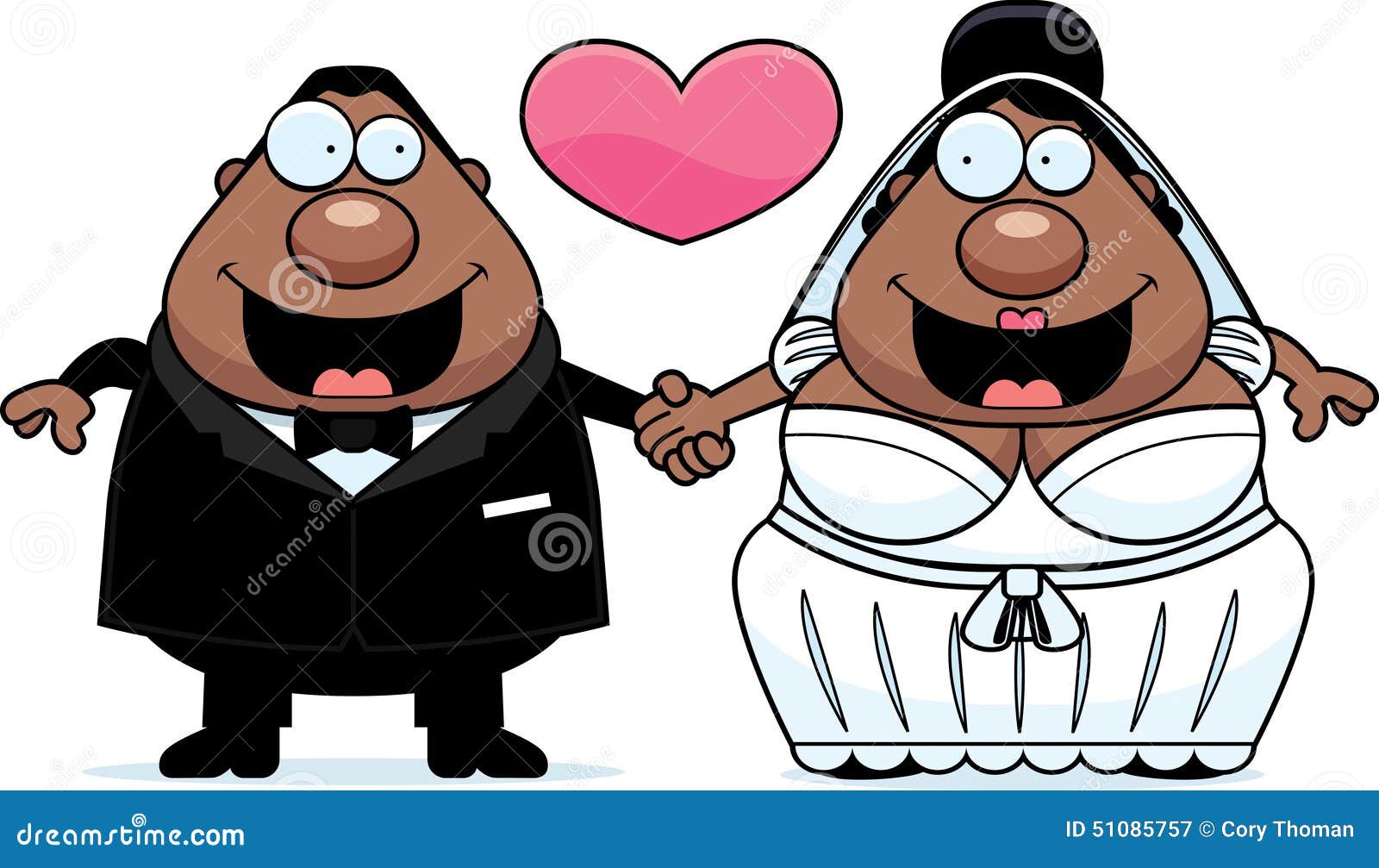 Karikatur-Heirat vektor abbildung. Illustration von glücklich - 51085757