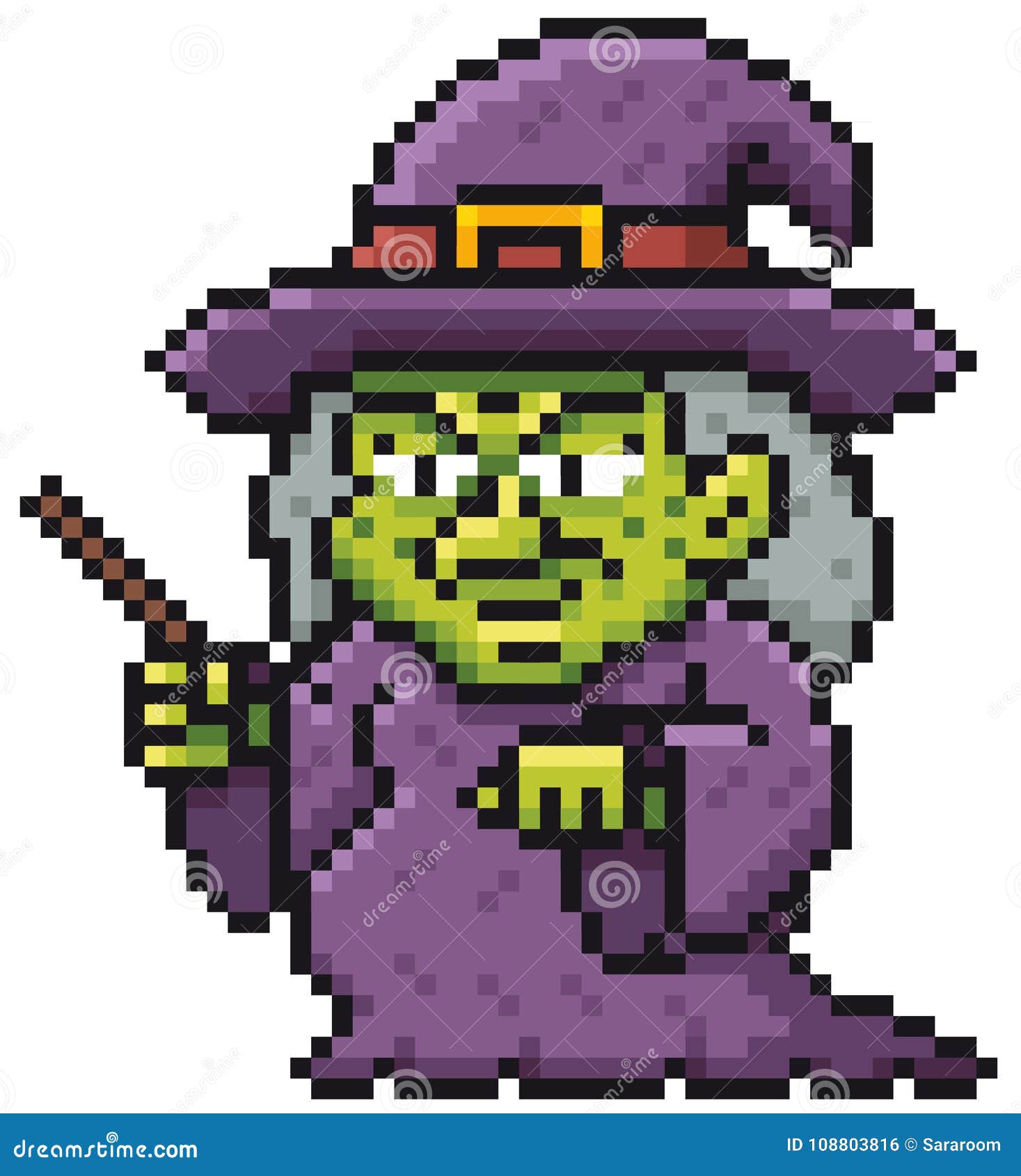 Karikatur-Hexe vektor abbildung. Illustration von graphik - 108803816