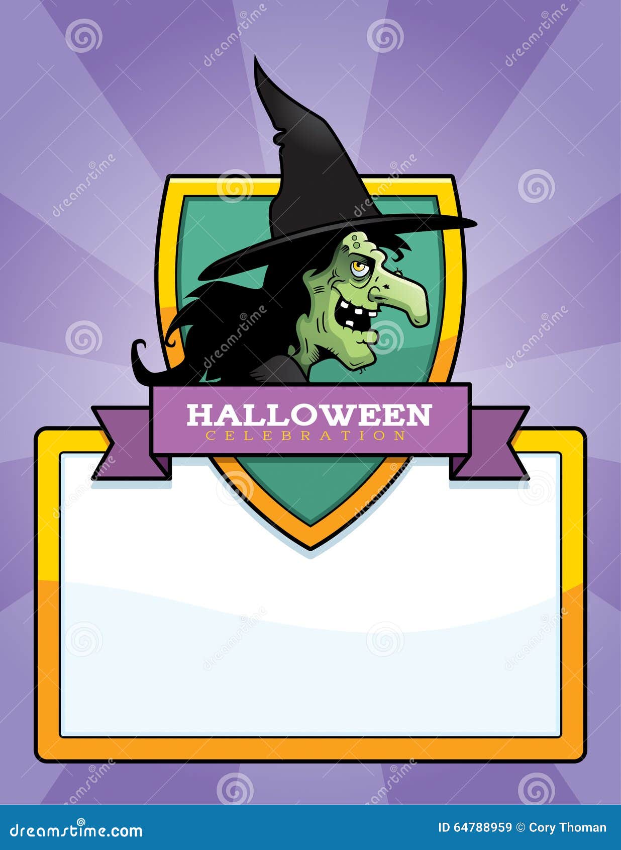 Karikatur-Hexen-Halloween-Grafik Vektor Abbildung - Illustration von ...