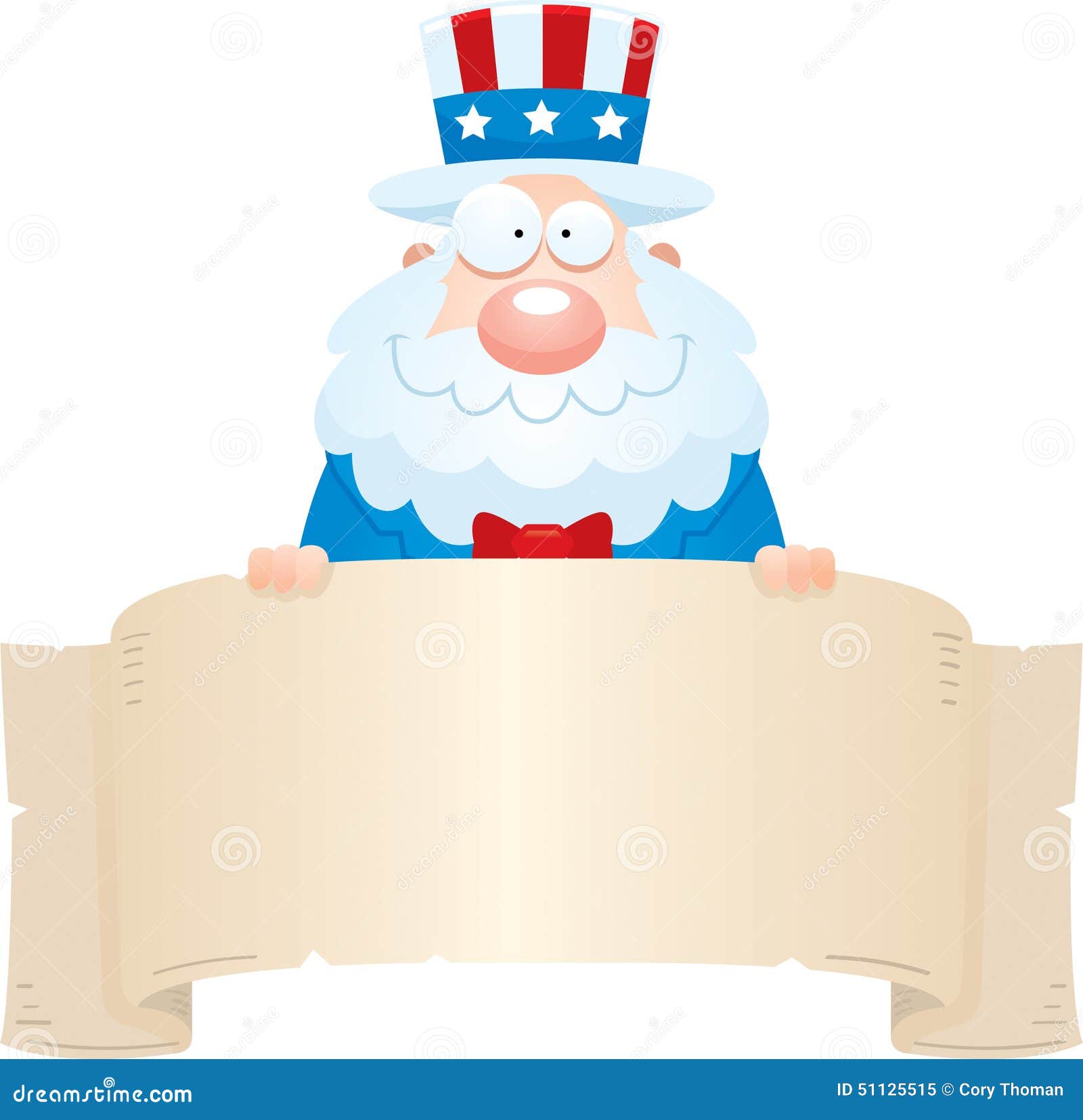 Karikatur-Onkel Sam Banner vektor abbildung. Illustration von graphik ...