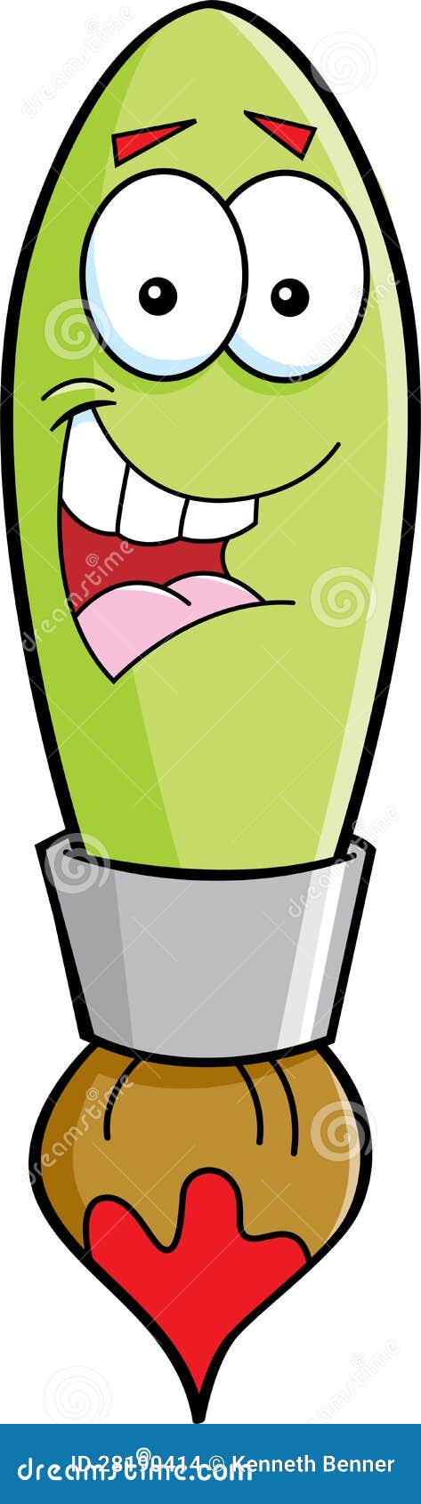 Karikatur-Pinsel vektor abbildung. Illustration von nett - 28190414