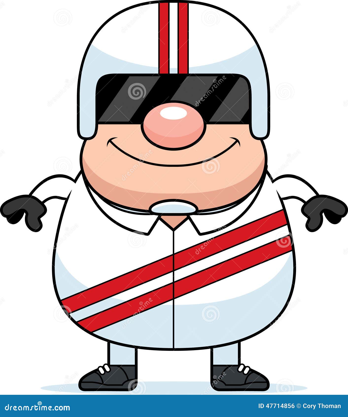 Karikatur-Rennwagen-Fahrer vektor abbildung. Illustration von ...