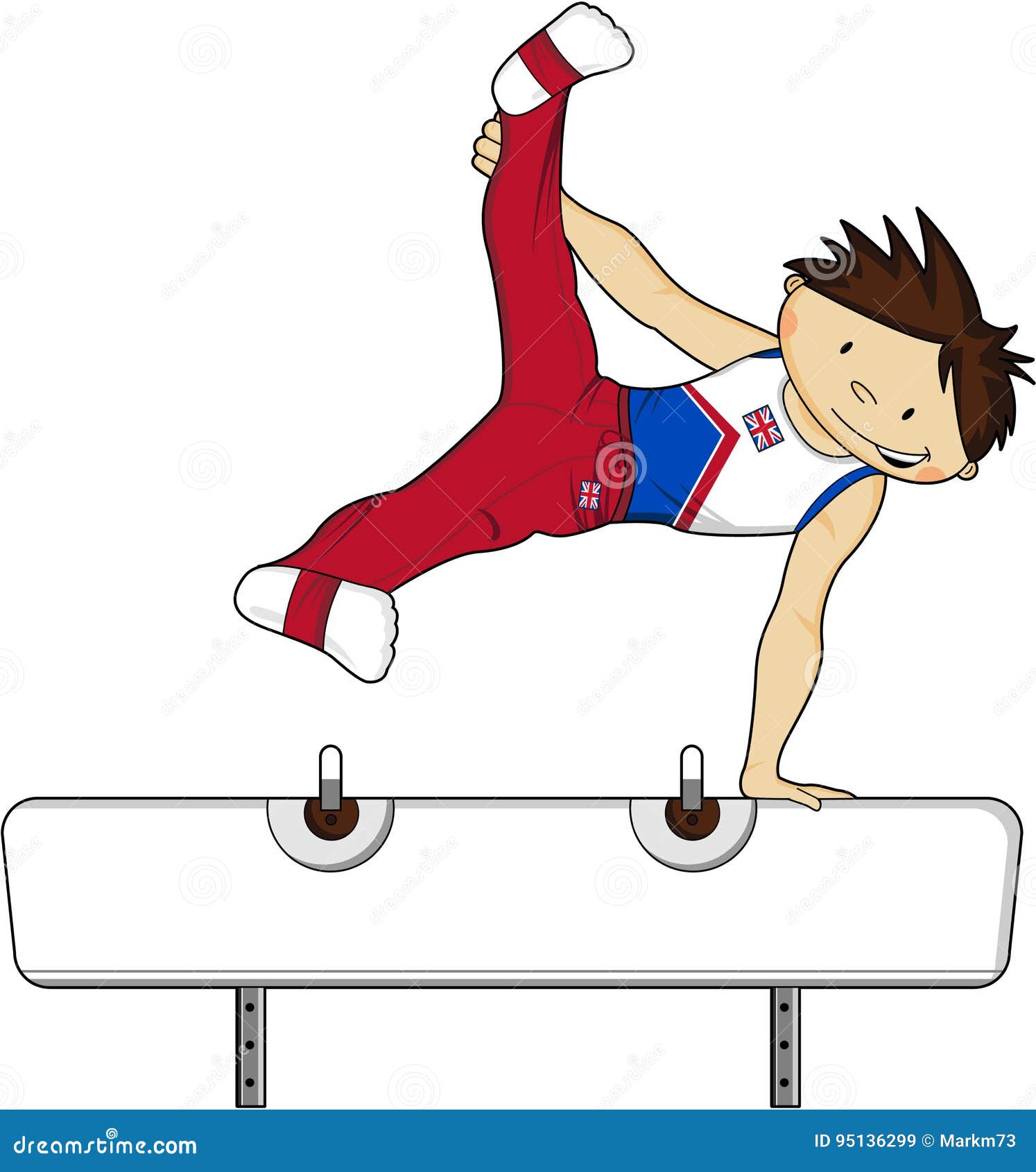 Karikatur-Turner vektor abbildung. Illustration von sport - 95136299