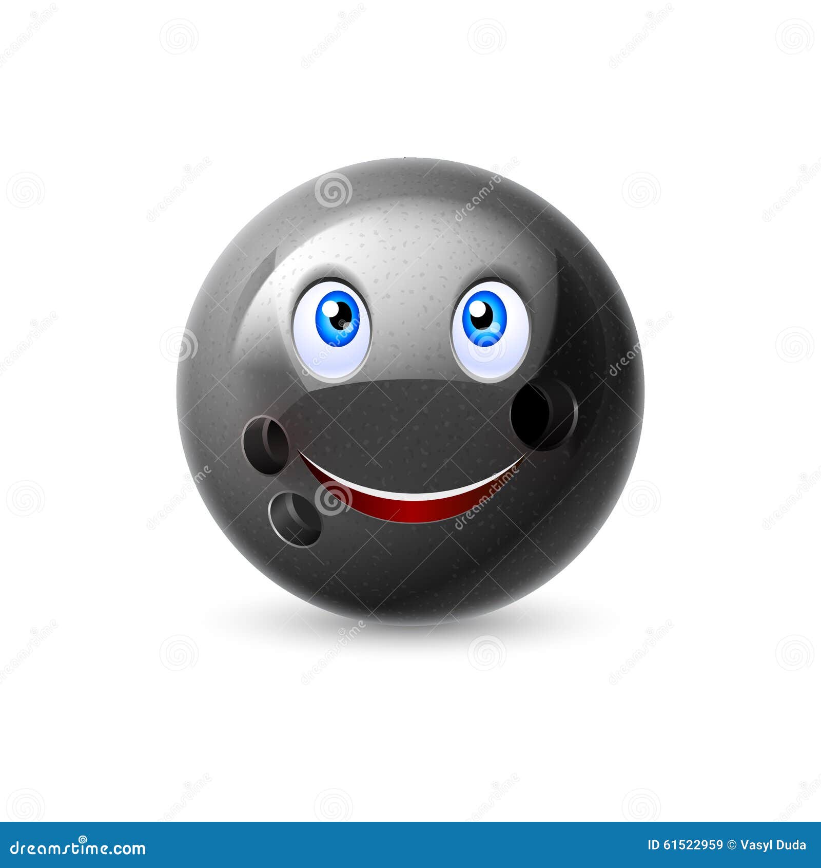 Karikaturbowlingkugelcharakter Vektor Abbildung - Illustration von ...