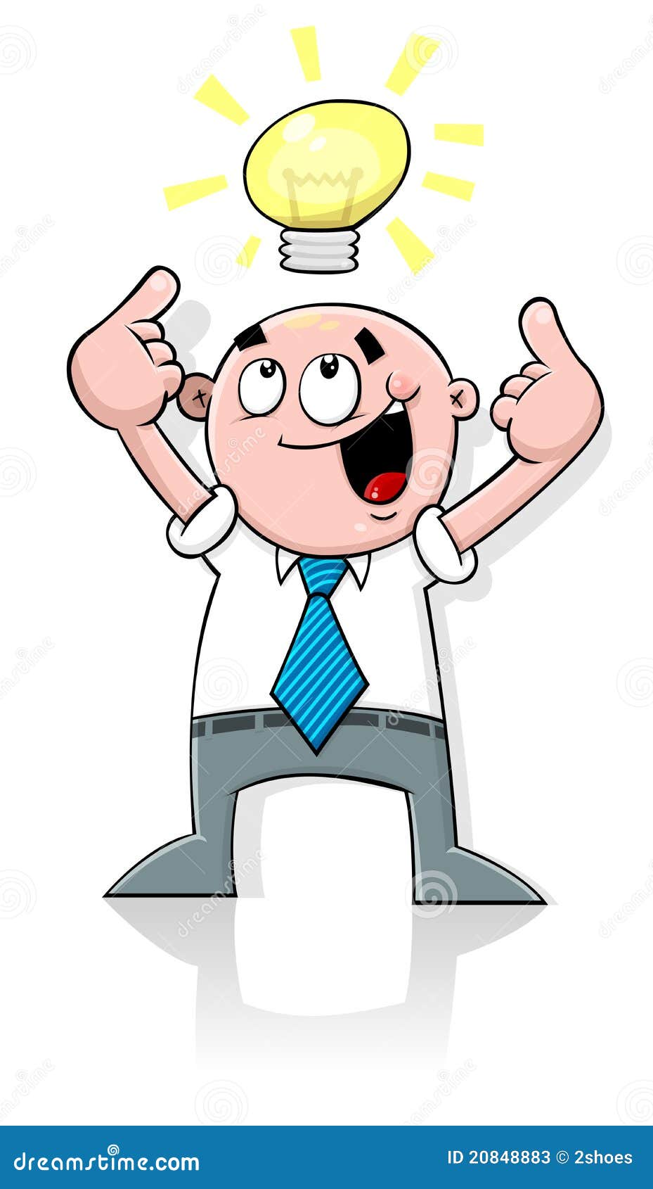 Karikaturmann, Der Idee Hat Vektor Abbildung - Illustration von ...