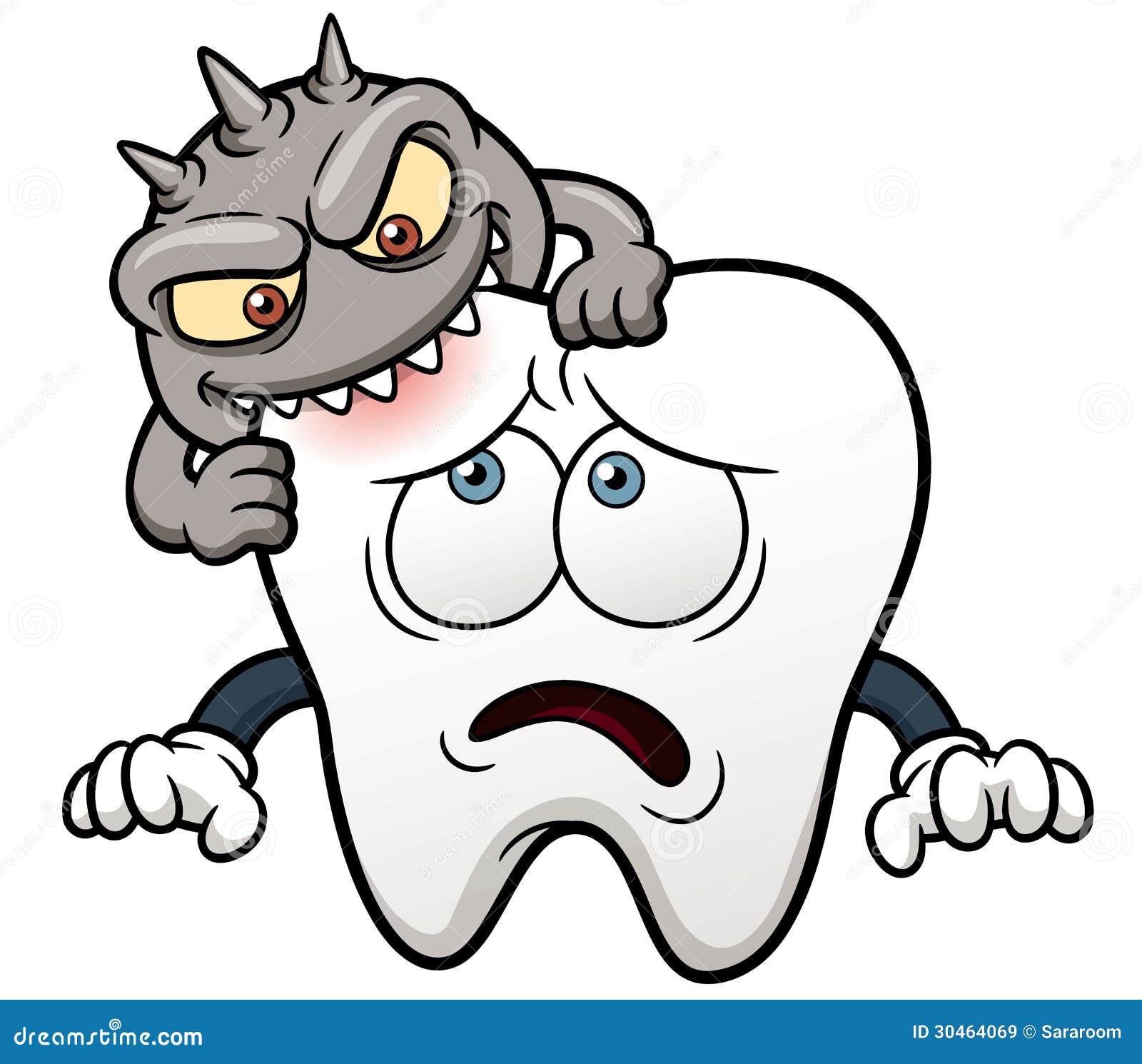 Karikaturzahn vektor abbildung. Illustration von tiefstand - 30464069
