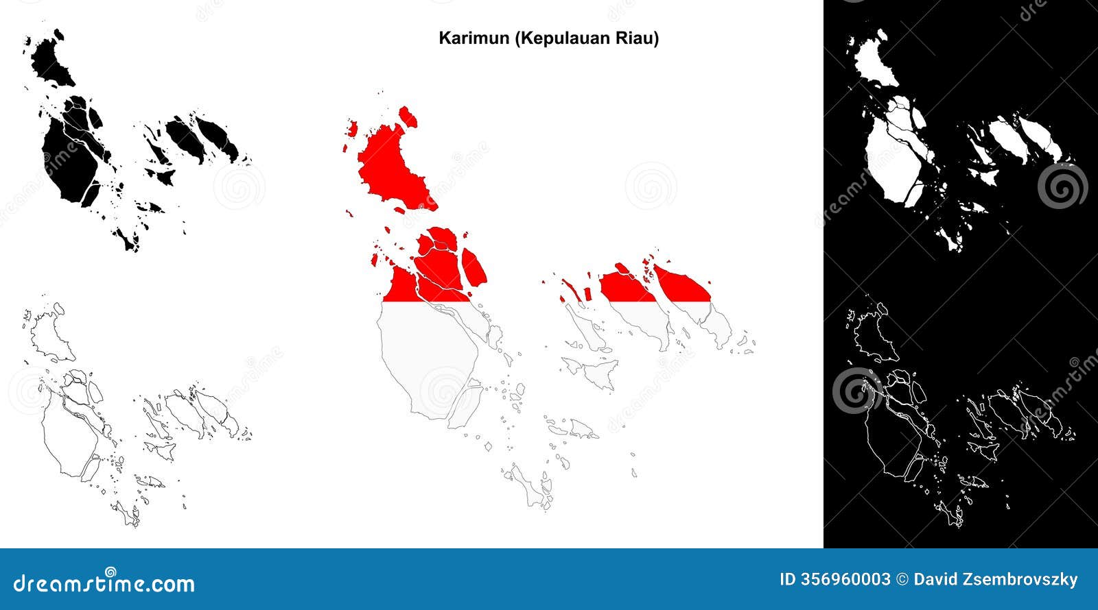 Karimun outline map stock illustration. Illustration of cartography ...