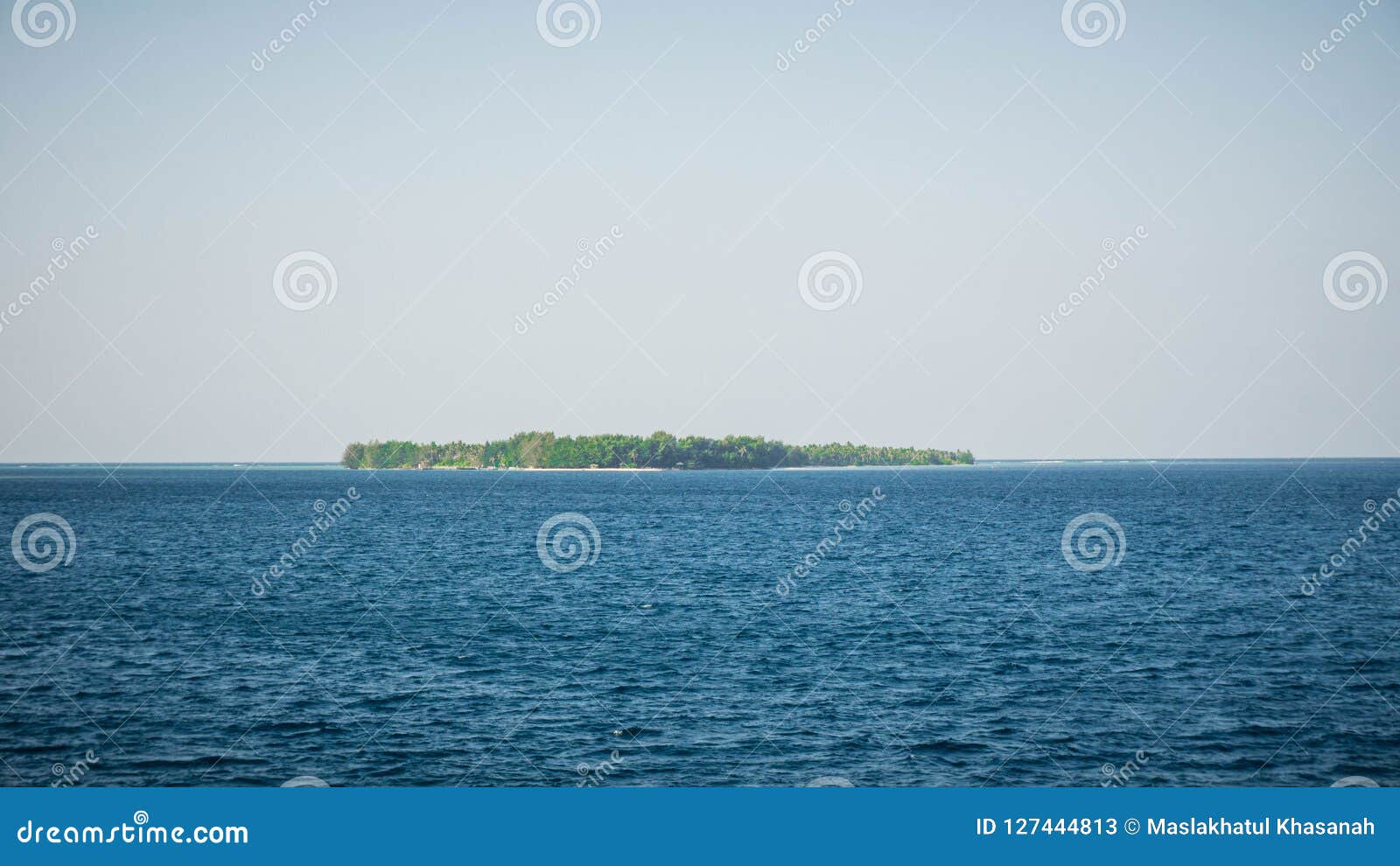 Karimun Jawa Island In The Middle Of Deep Blue Sea In Central Java ...