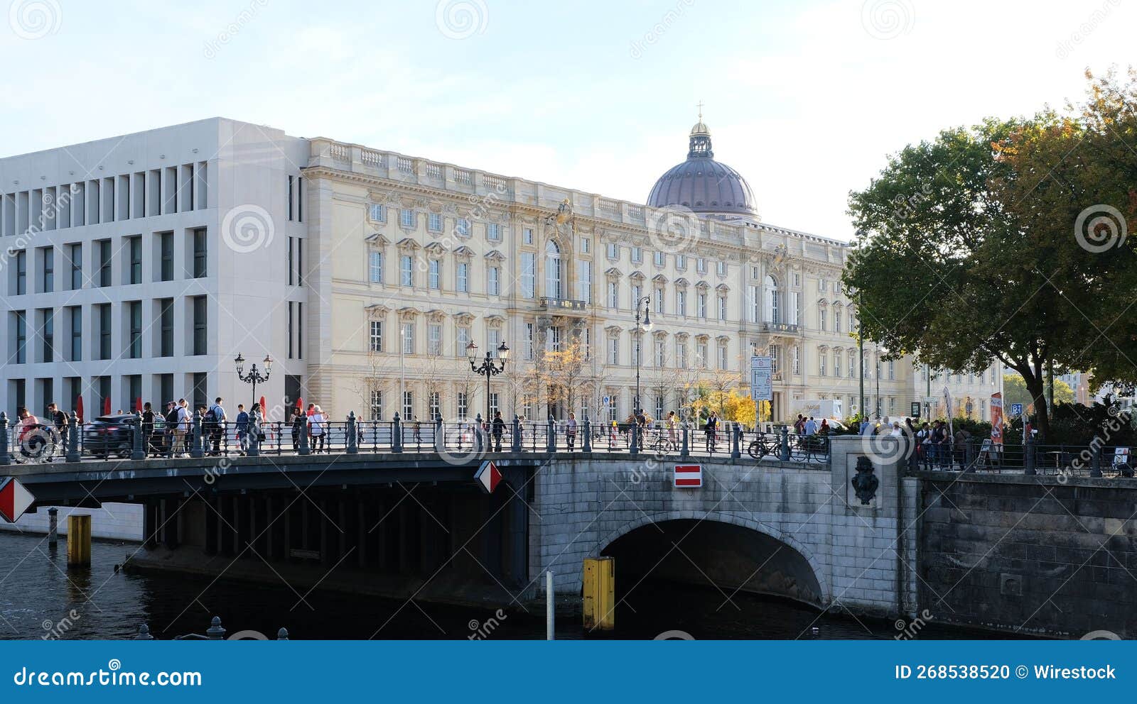 Karl Liebknecht Bridge in Front of Berlin Palace Editorial Image ...