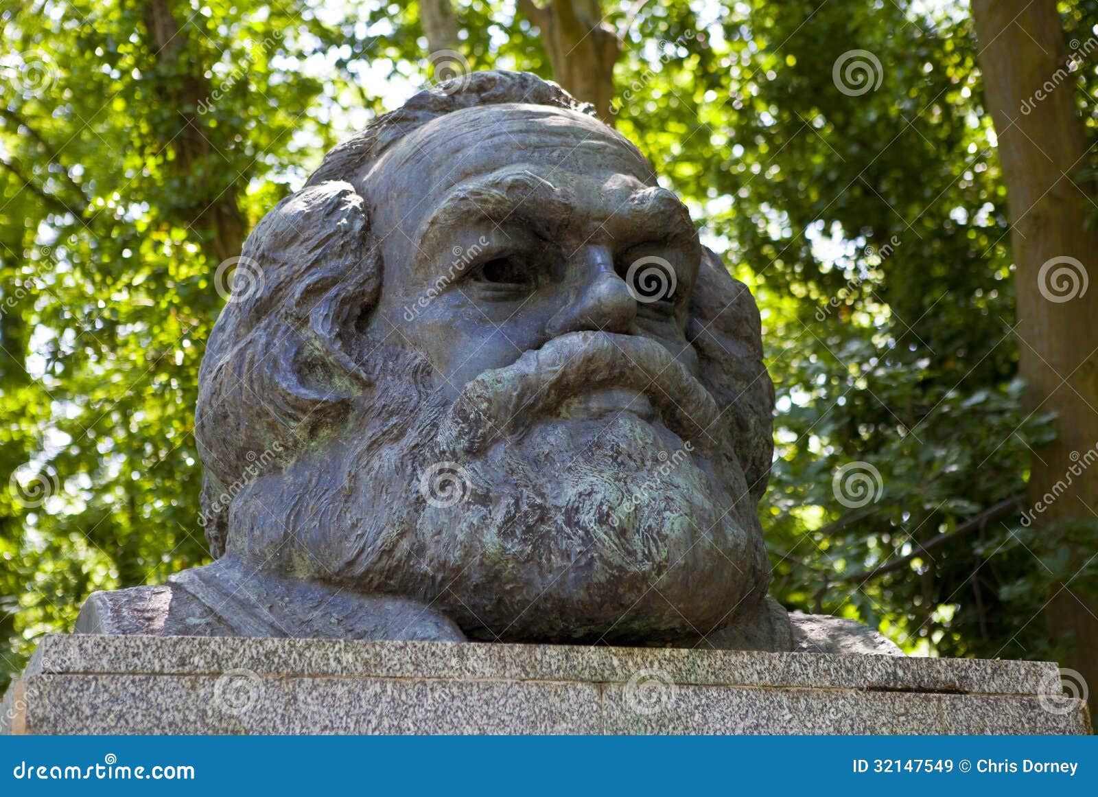 Karl Marx Bust in Highgate-Begraafplaats Stock Afbeelding - Image of ...