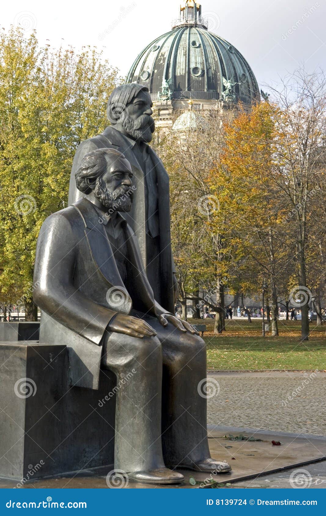 Karl Marx and Friedrich Engels - Berlin Stock Photo - Image of outdoor ...