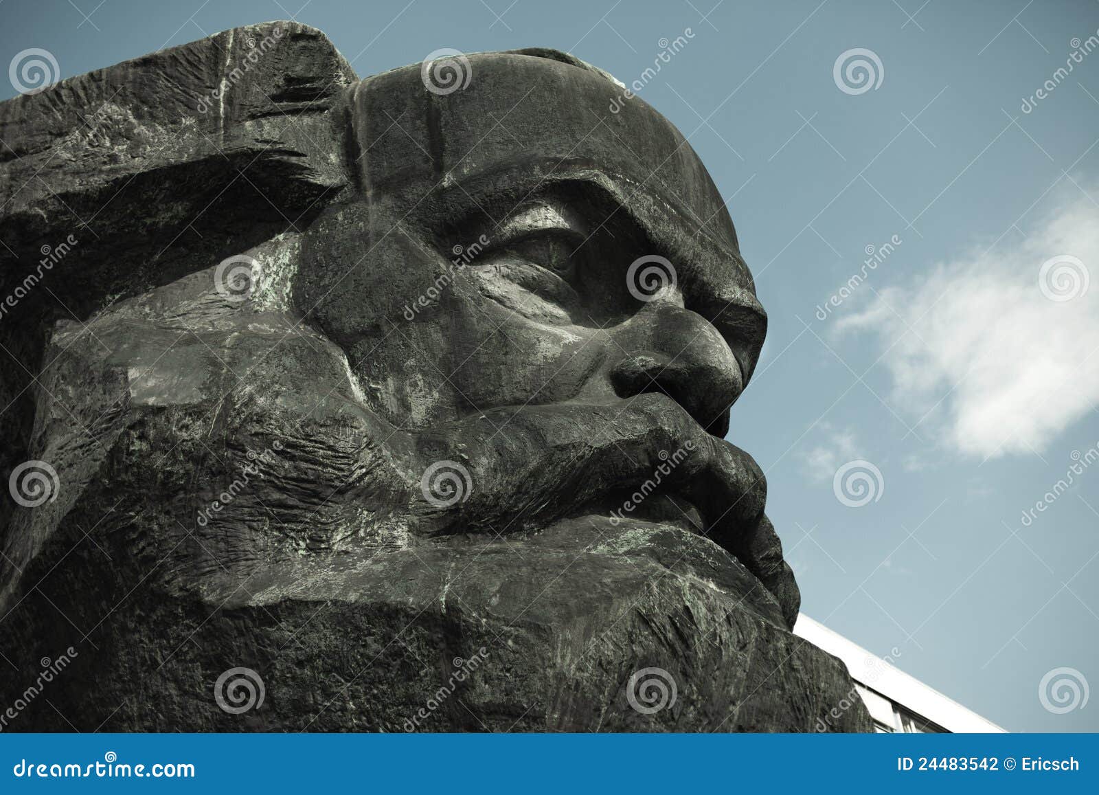 Karl Marx, Lenin, Stalin And Engels In Red Flag Editorial Image ...