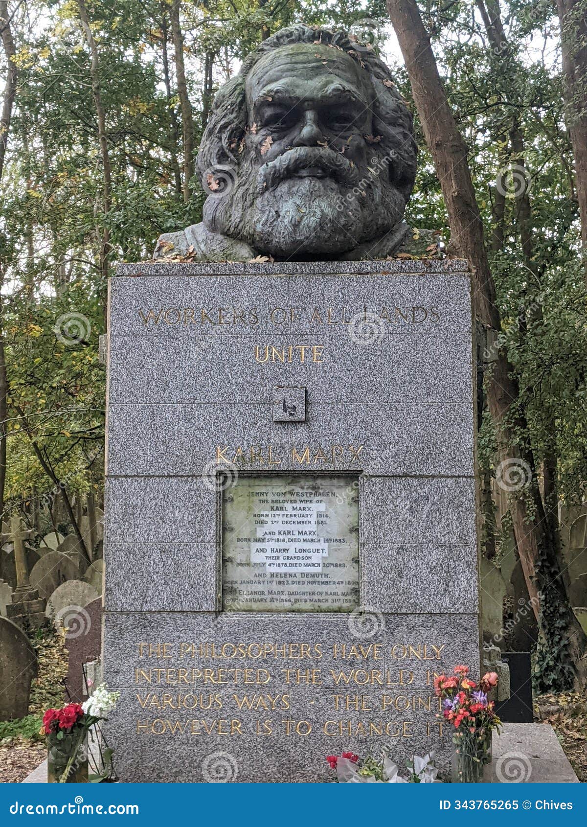 Karl Marx Statue Highgate Cemetery London Editorial Image - Image of ...