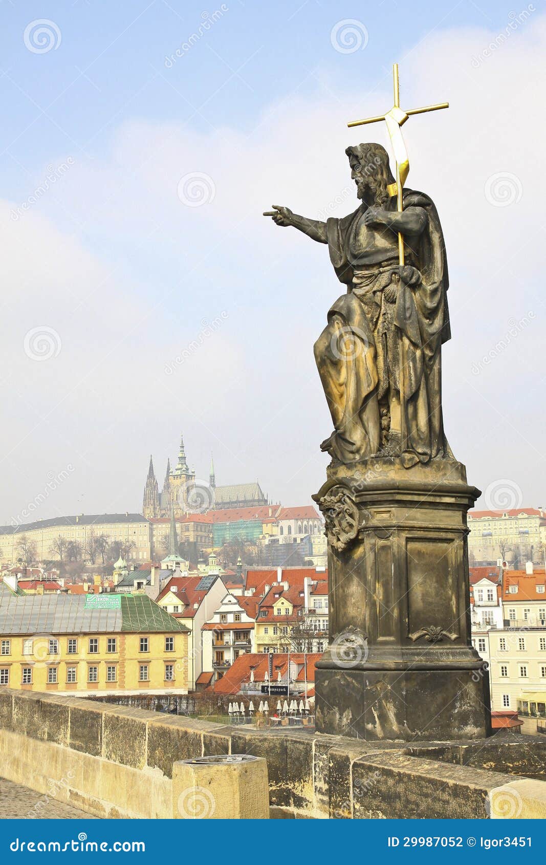 Kind on the Prague Lock of Old Prague Stock Photo - Image of facade ...