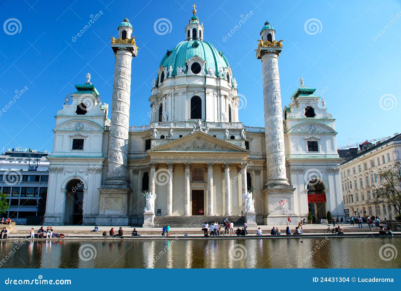 Karlskirche in Vienna, Austria Editorial Stock Image - Image of ...