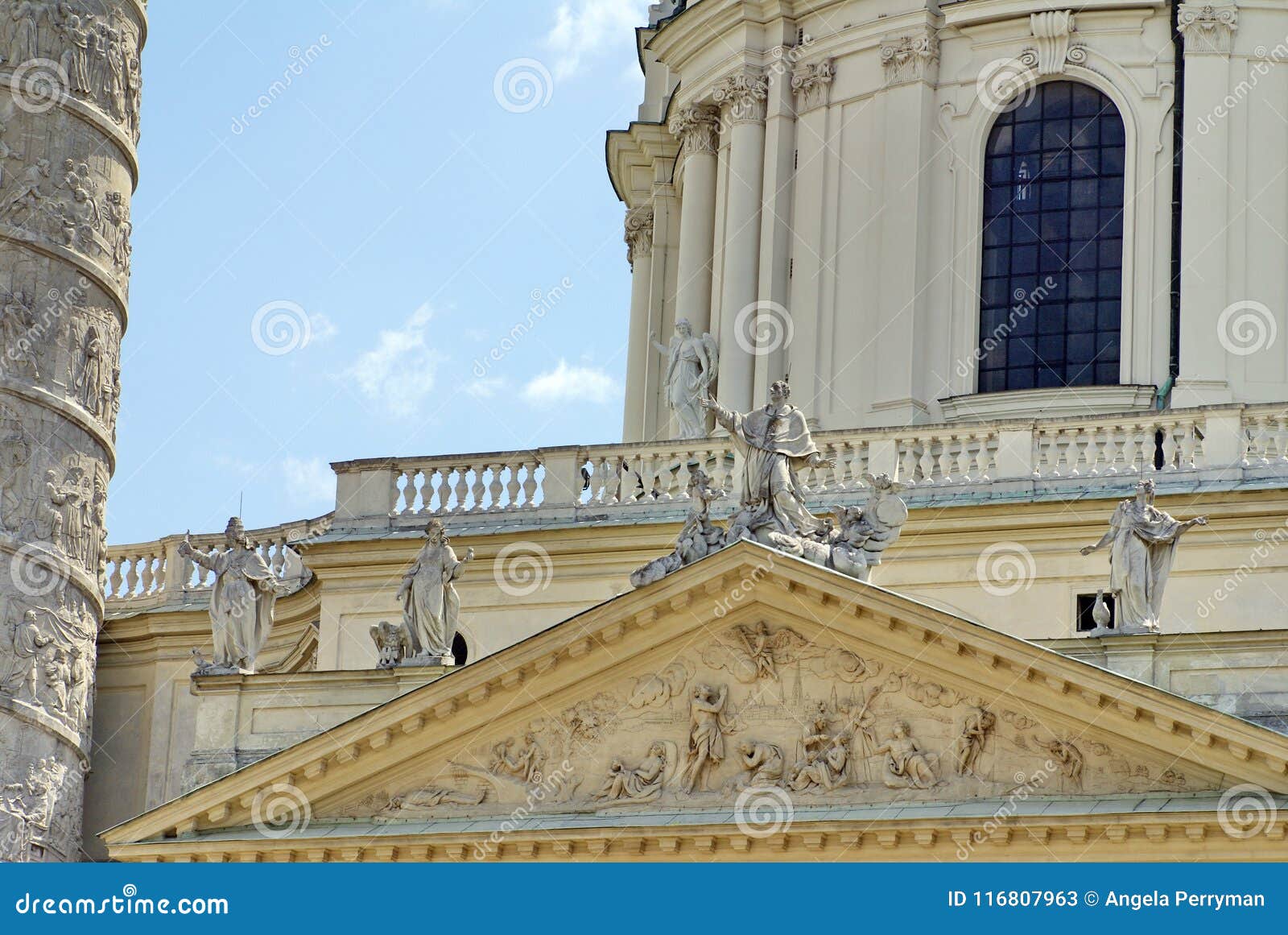 Karlskirche in Vienna, Austria Stock Image - Image of rococo, front ...