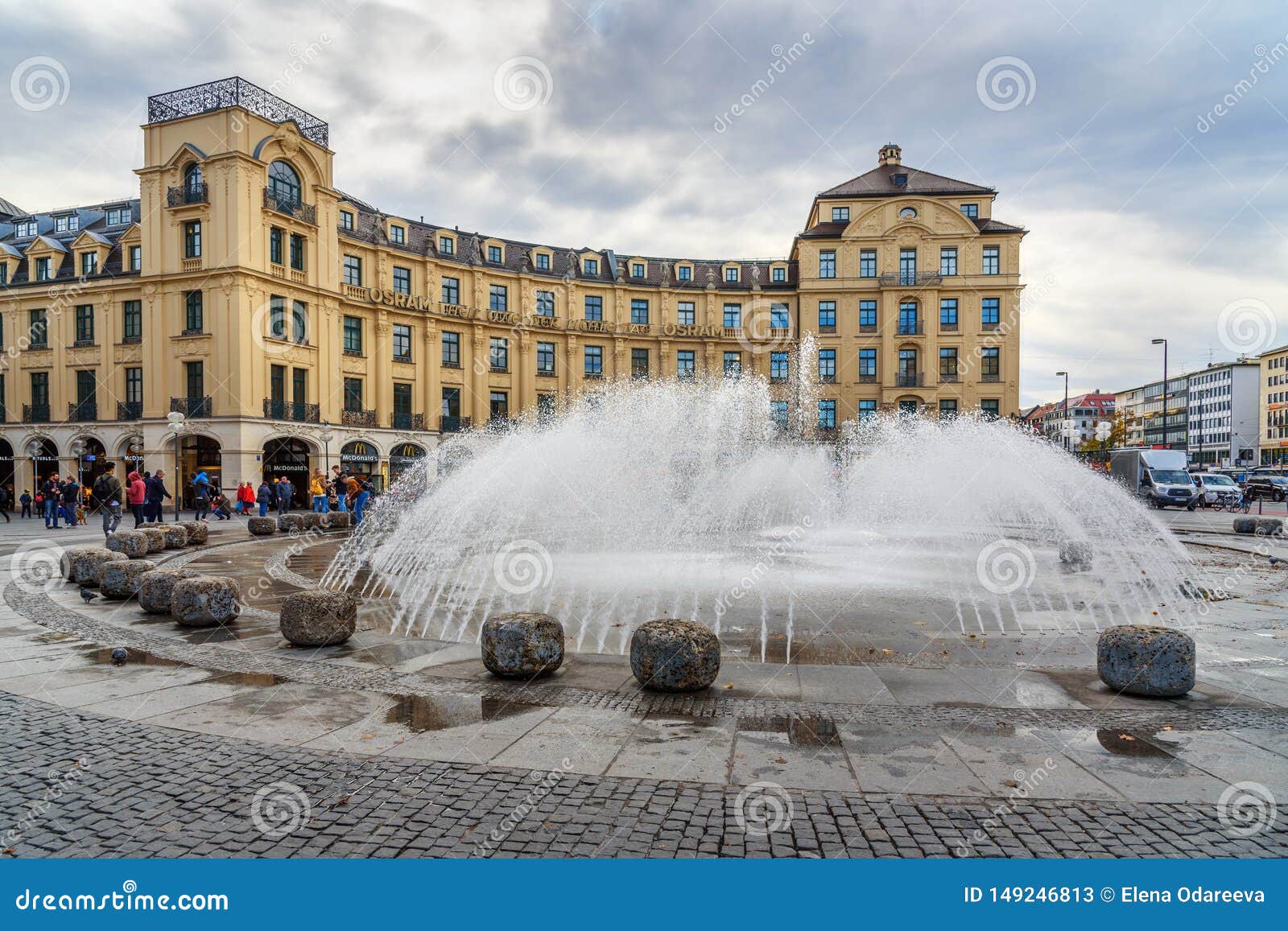 Karlsplatz or Stachus Square in Central Munich. Germany Editorial Stock ...