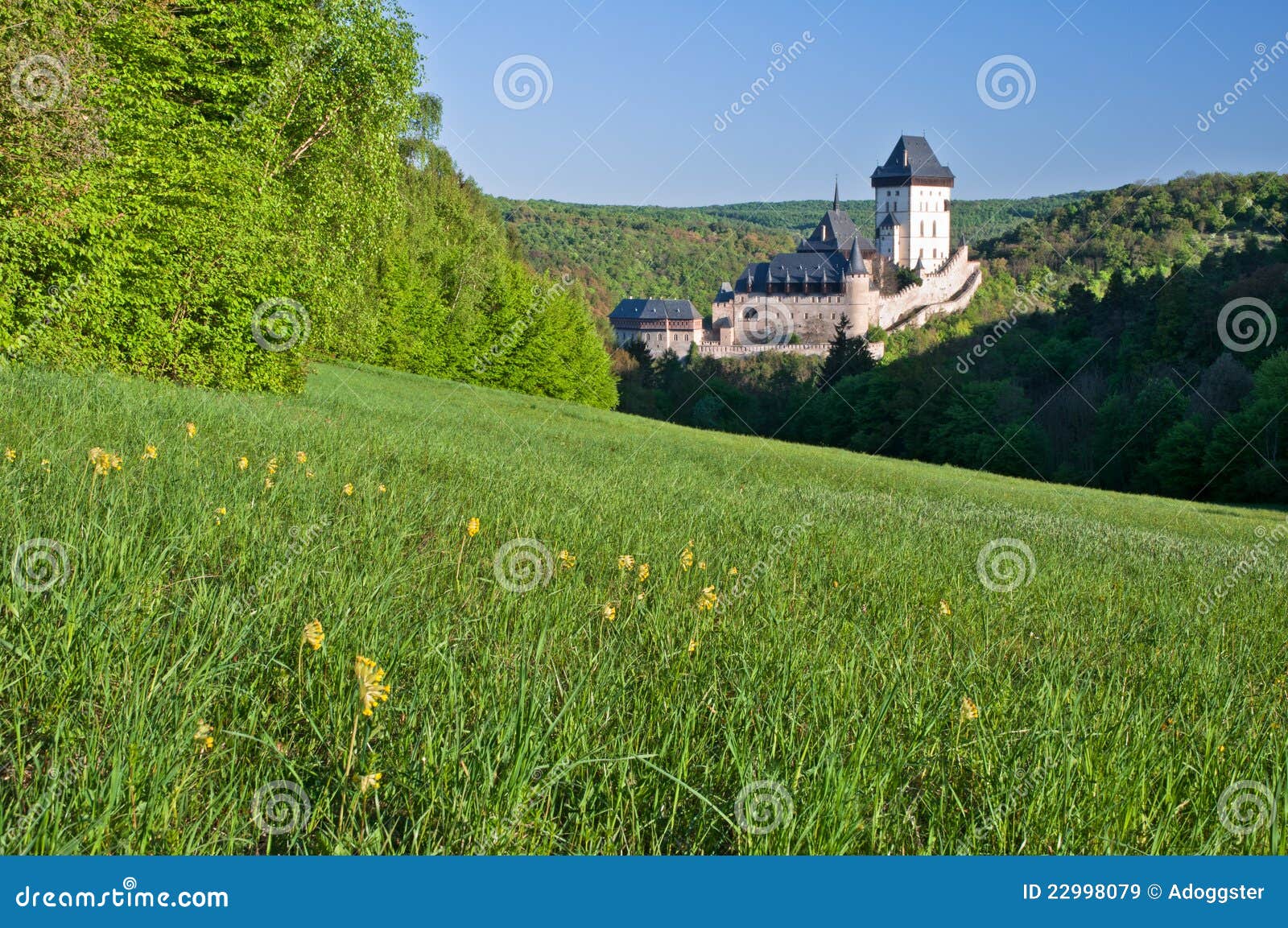 Karlstejn Castle, Czech Republic Stock Image - Image of republic ...